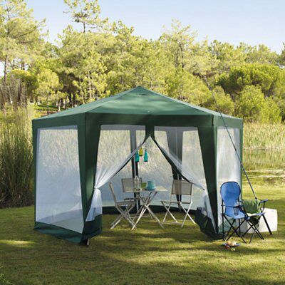 Blooma Aspen Hexagonal Gazebo tent (H) 2.65m (W) 4m