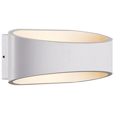 Blooma Asterion White Mains-powered LED Outdoor Wall light 630lm | DIY ...