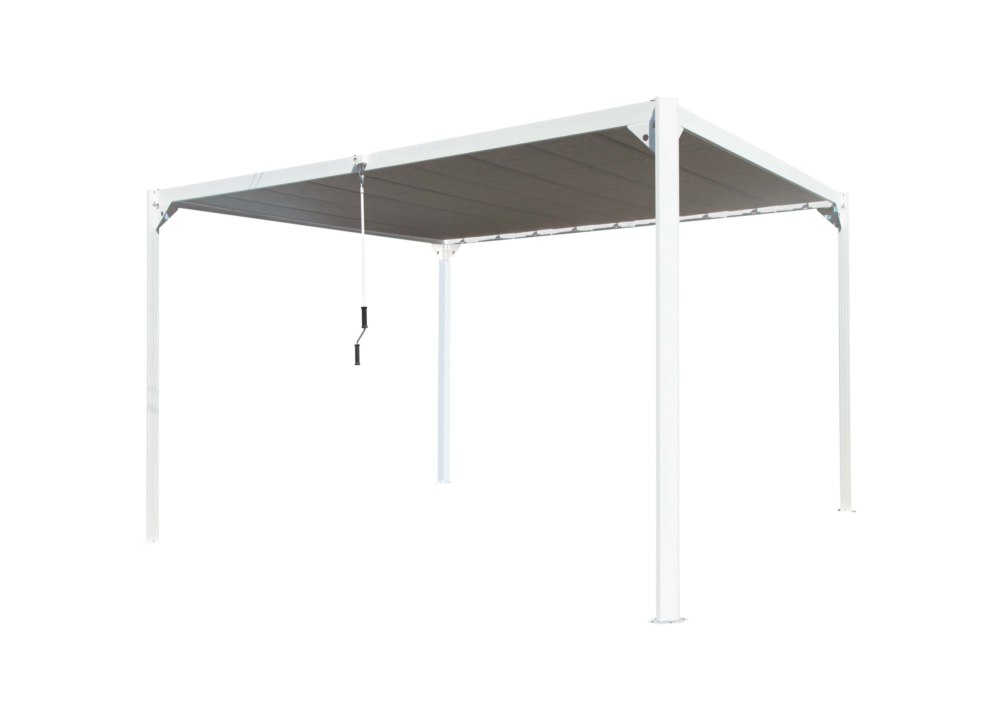 Blooma Beloye White Rectangular Gazebo, (W)3m (D)3.6m | DIY at B&Q