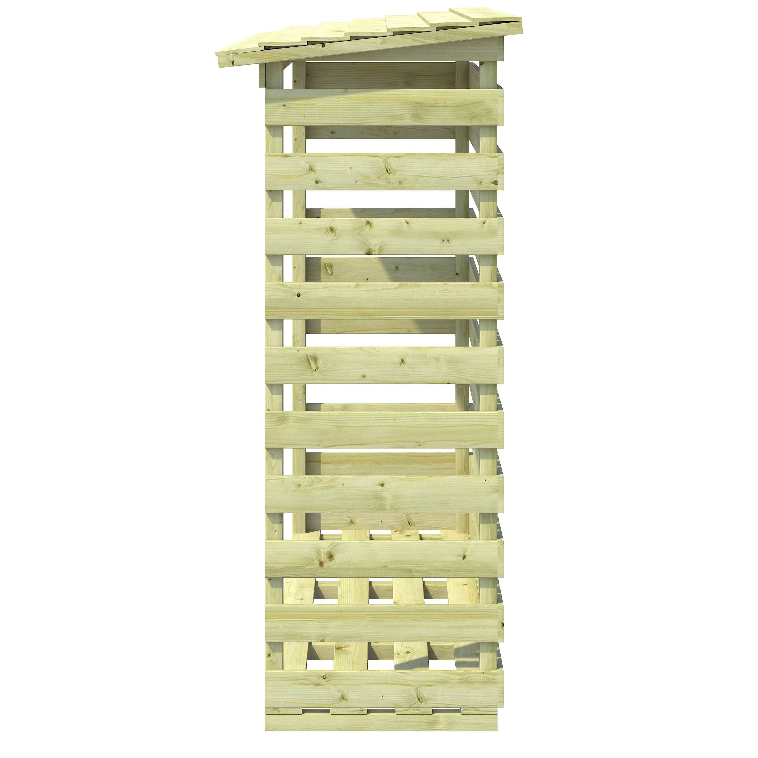 Blooma Beni Pressure treated Wooden Medium Log store | DIY at B&Q