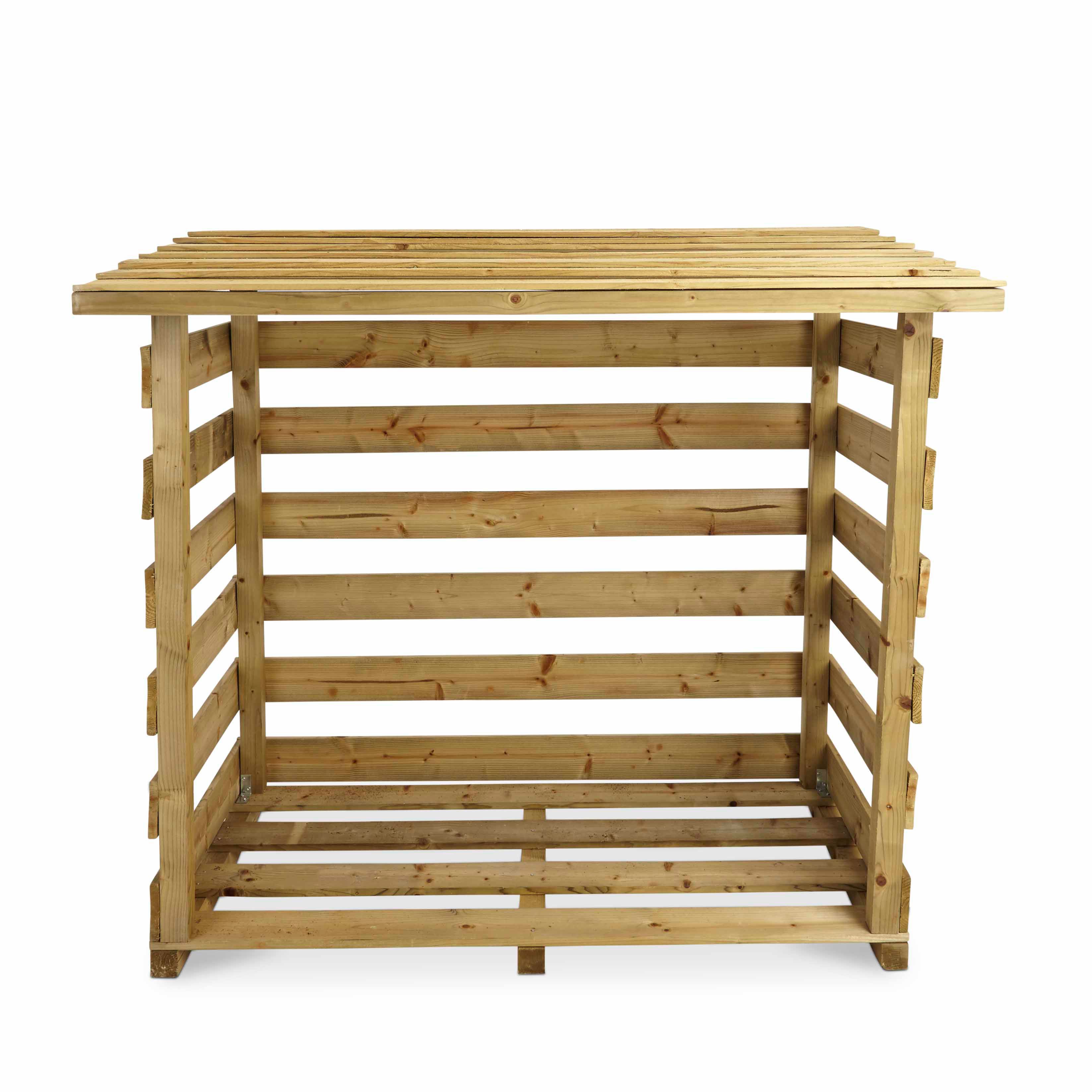 Blooma Beni Pressure treated Wooden Small Log store | DIY at B&Q