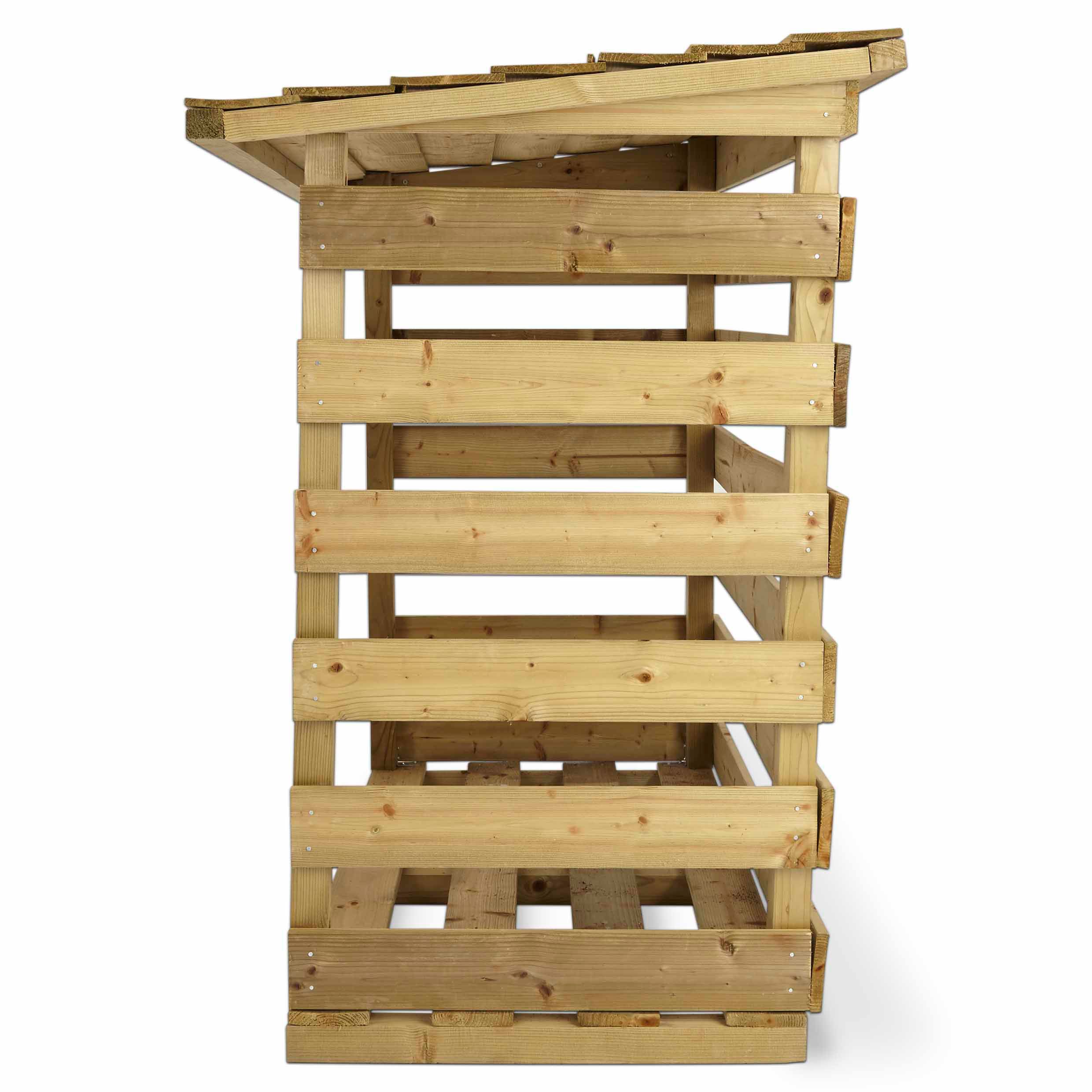 Blooma Beni Pressure treated Wooden Small Log store | DIY at B&Q