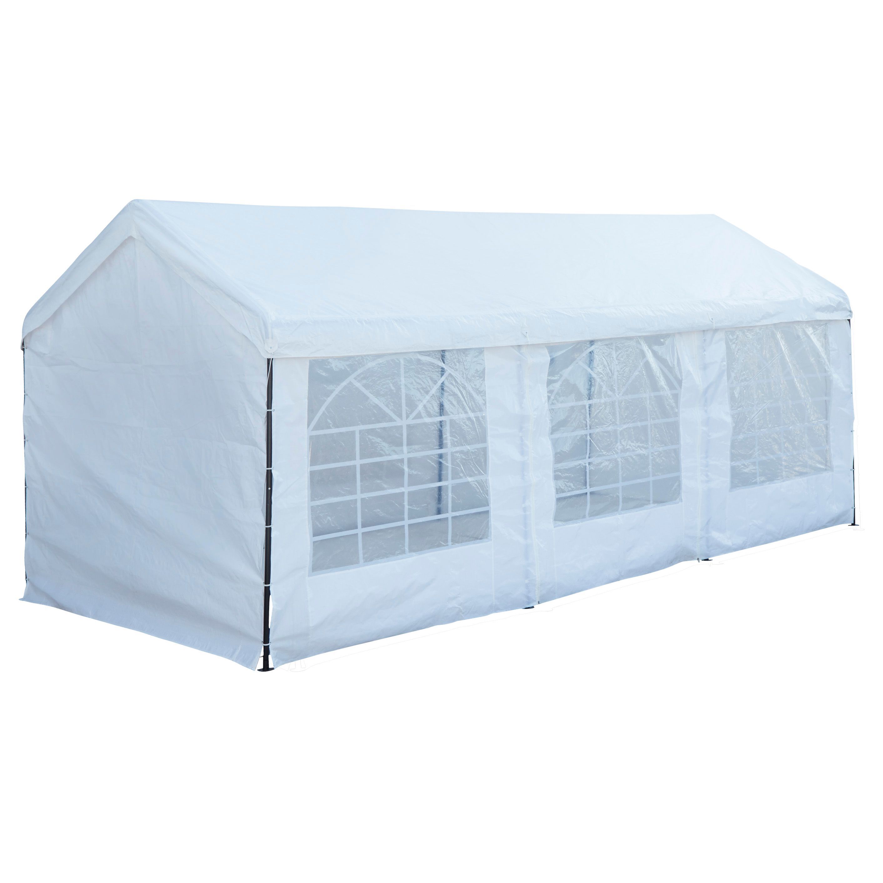 Blooma Betty White Rectangular Gazebo tent (H) 2.8m (W) 6m (D) 3m | DIY ...
