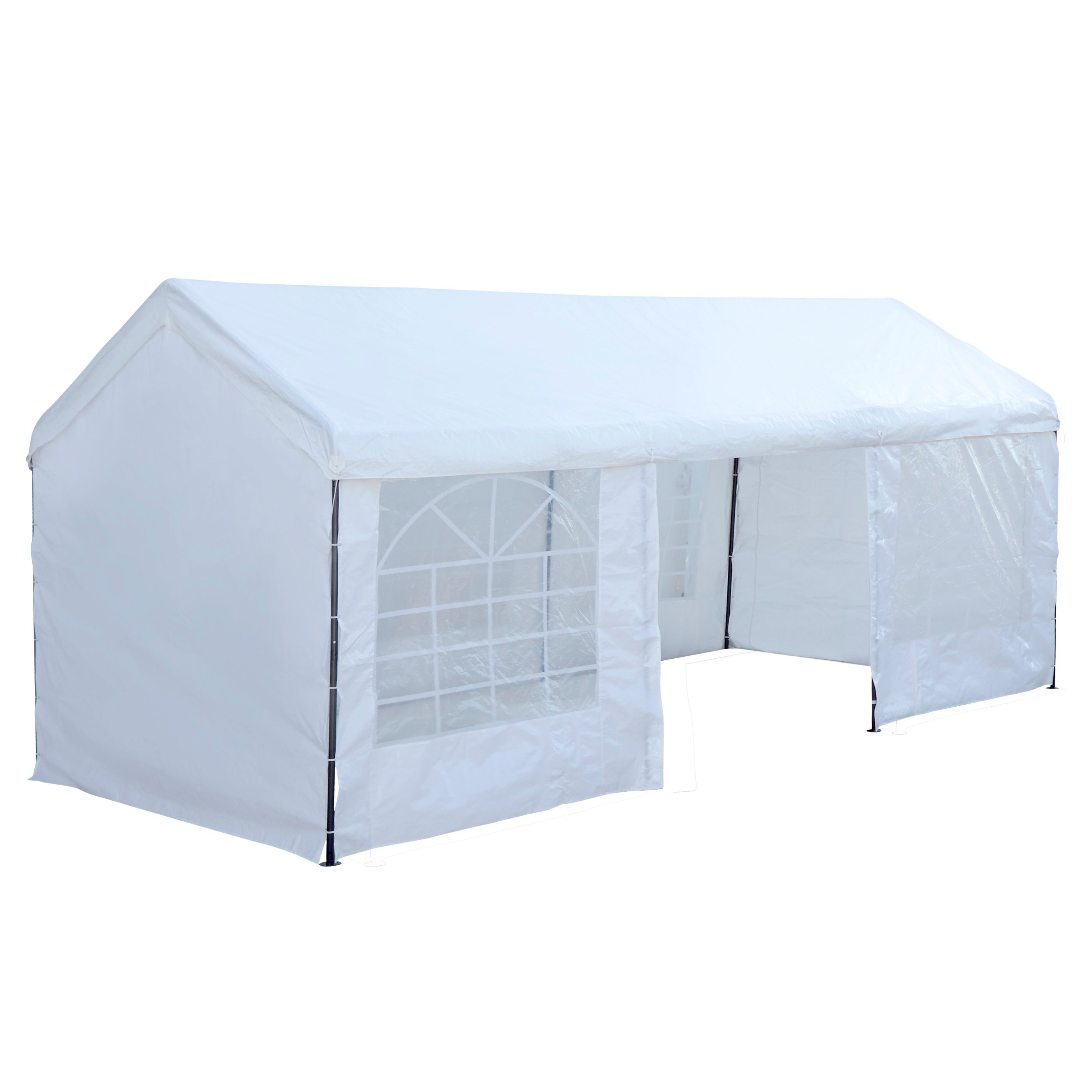 Blooma Betty White Rectangular Gazebo, (W)6m (D)3m | DIY at B&Q