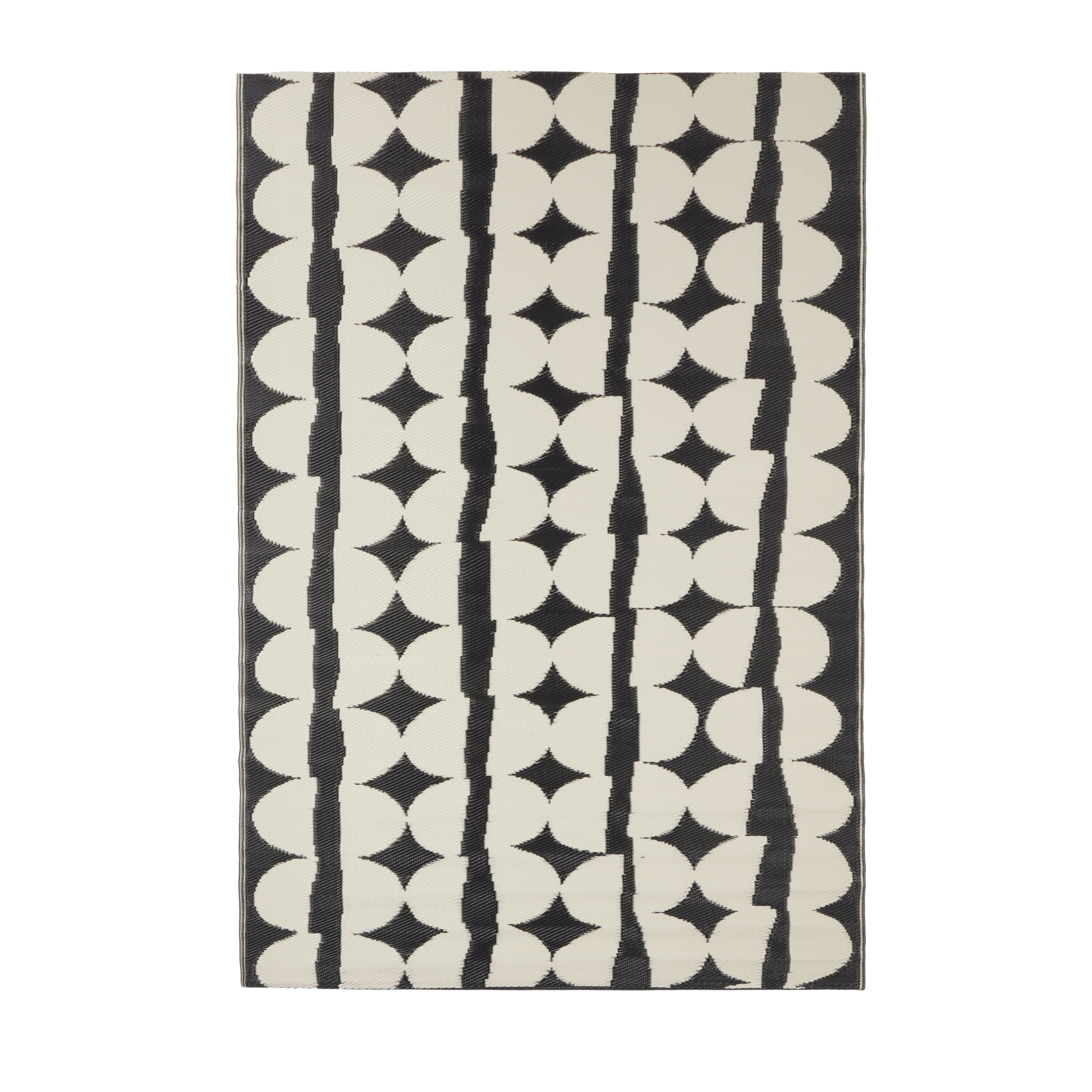 Blooma Birch & moonless night Twill Large Outdoor Rug, (L)230cm x (W)160cm