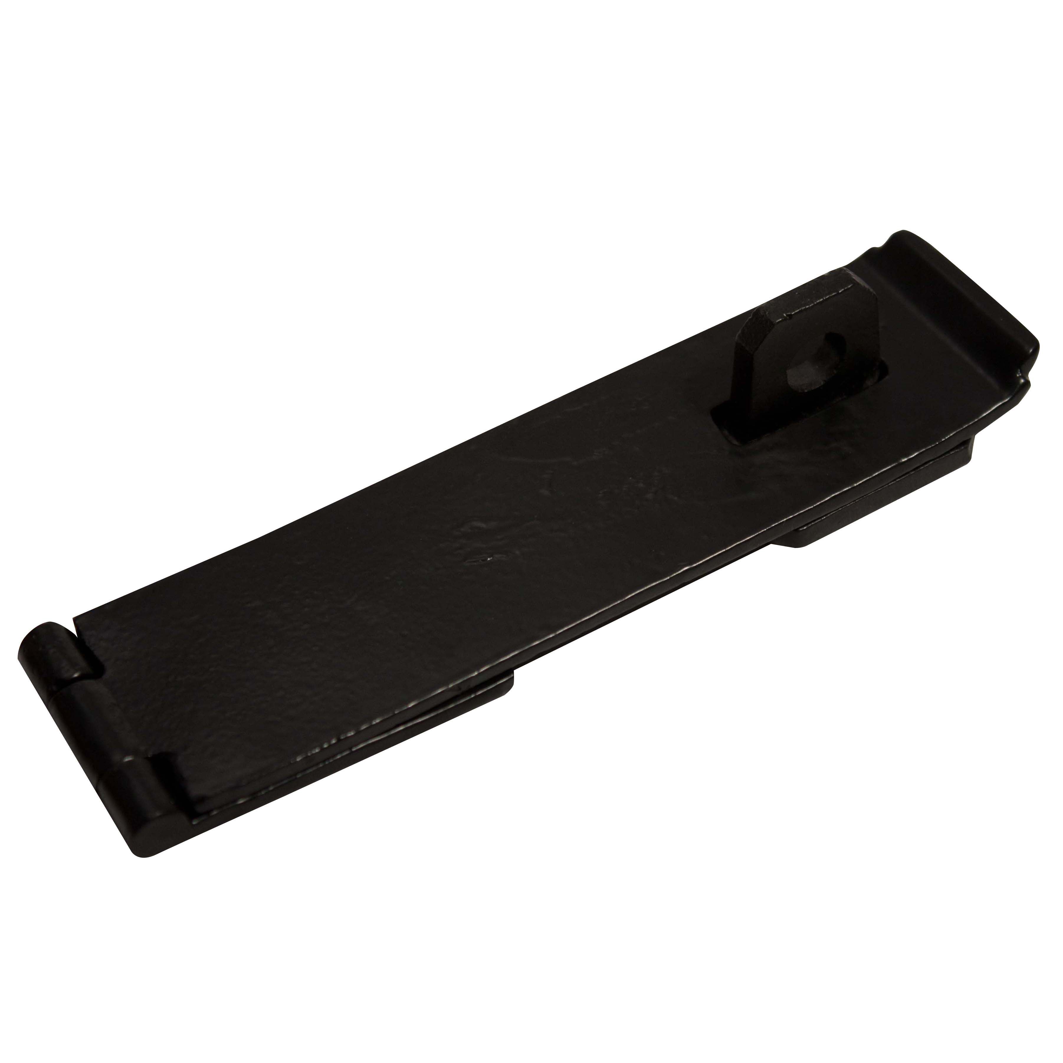 Blooma Black Iron Hasp & staple, (L)152mm (W)40mm