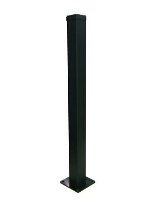 Blooma Black Metal Fence post (H)0.9m, Set