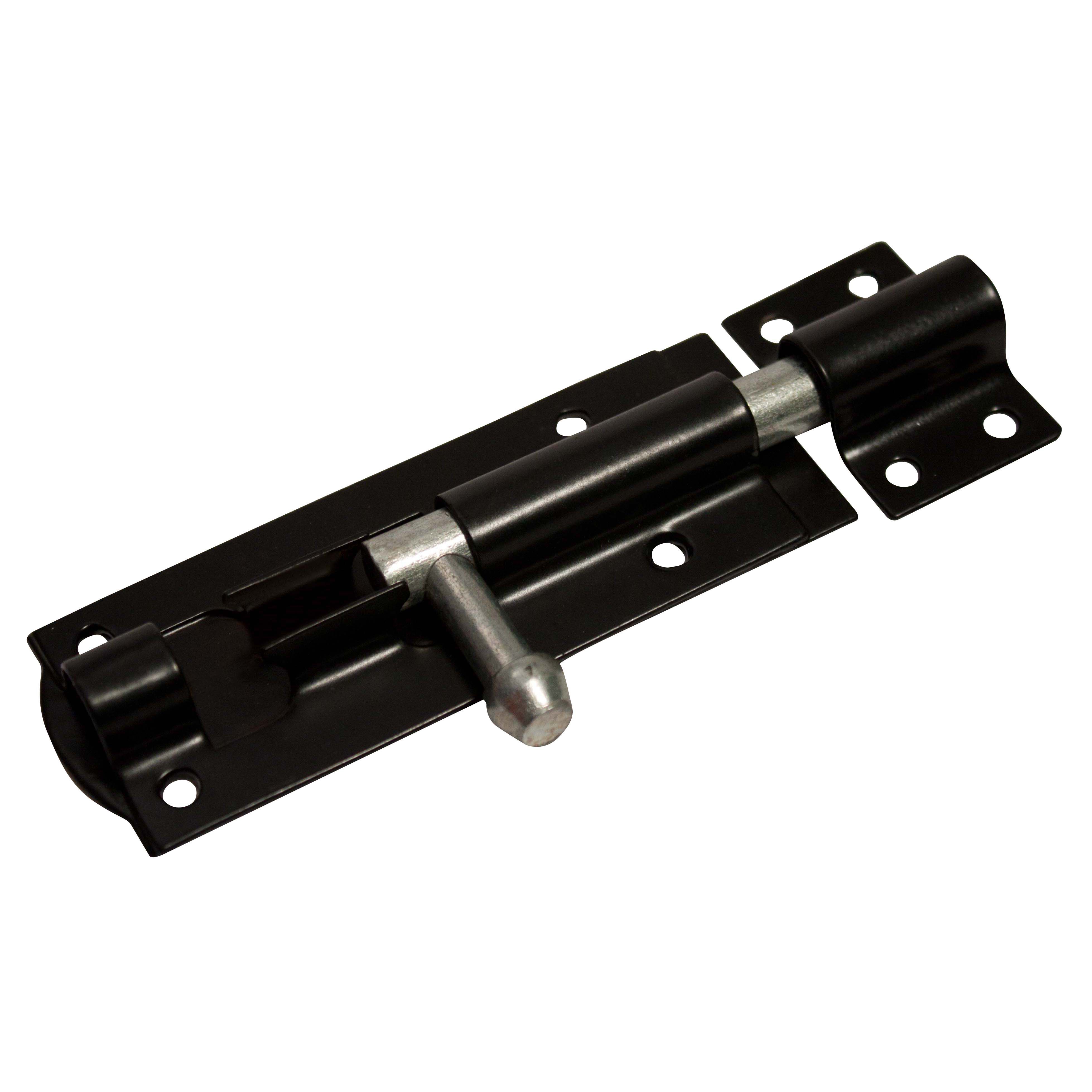 Blooma Black Steel Barrel Door bolt (L)81mm (W)40mm | DIY at B&Q