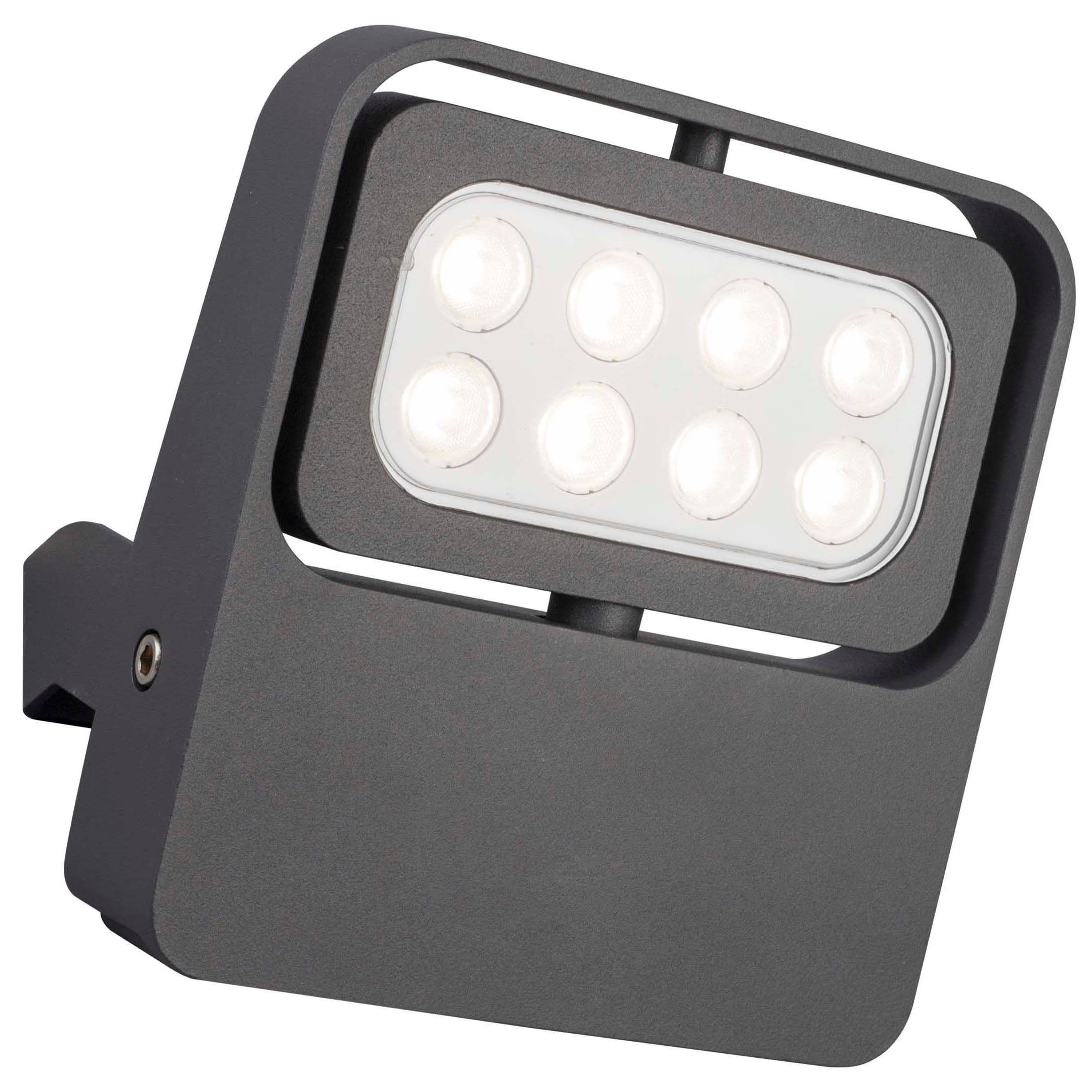 Blooma Bohm Grey 9W Mains powered External Security flood light | DIY ...