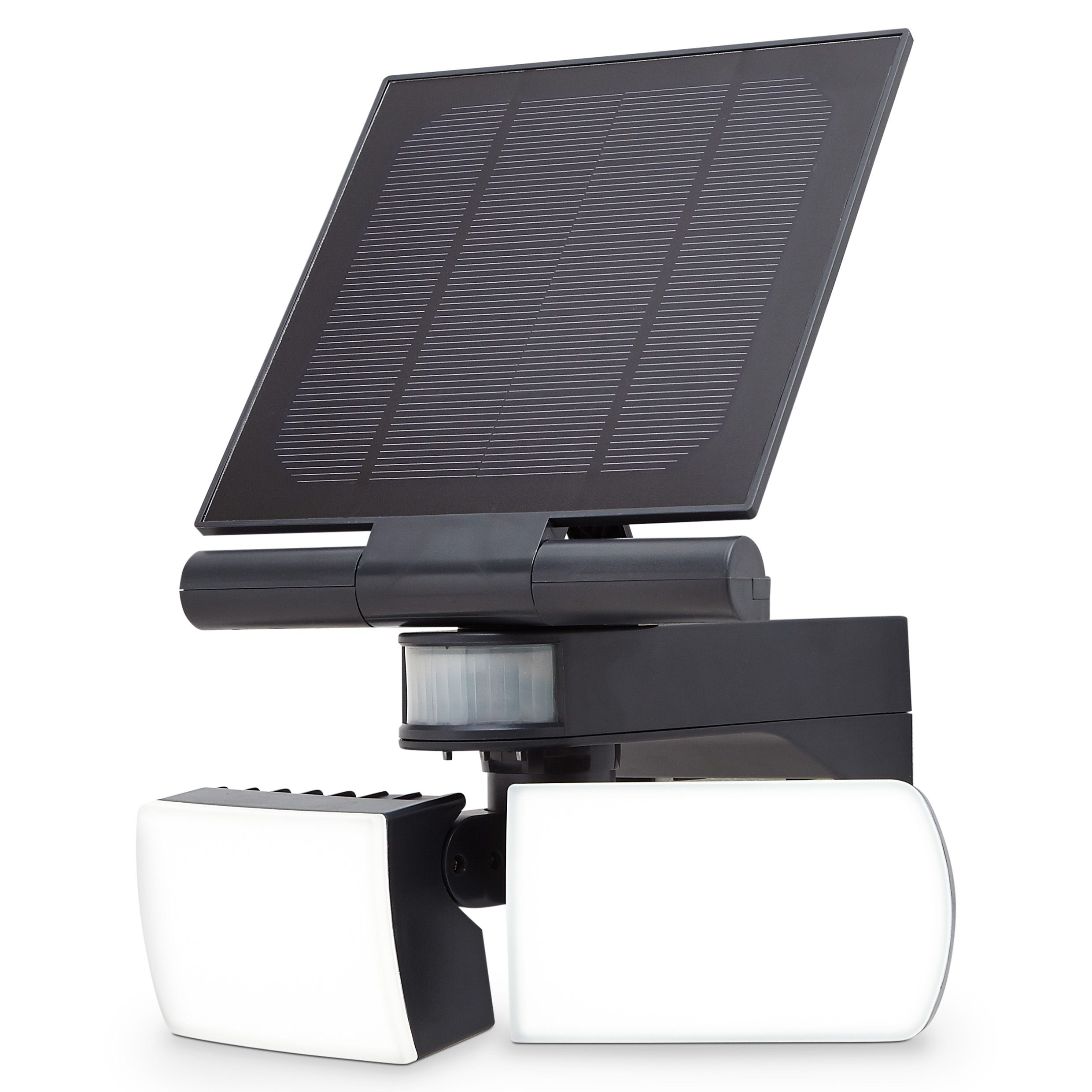 Blooma Brampton Charcoal grey Solar-powered LED PIR With motion sensor ...