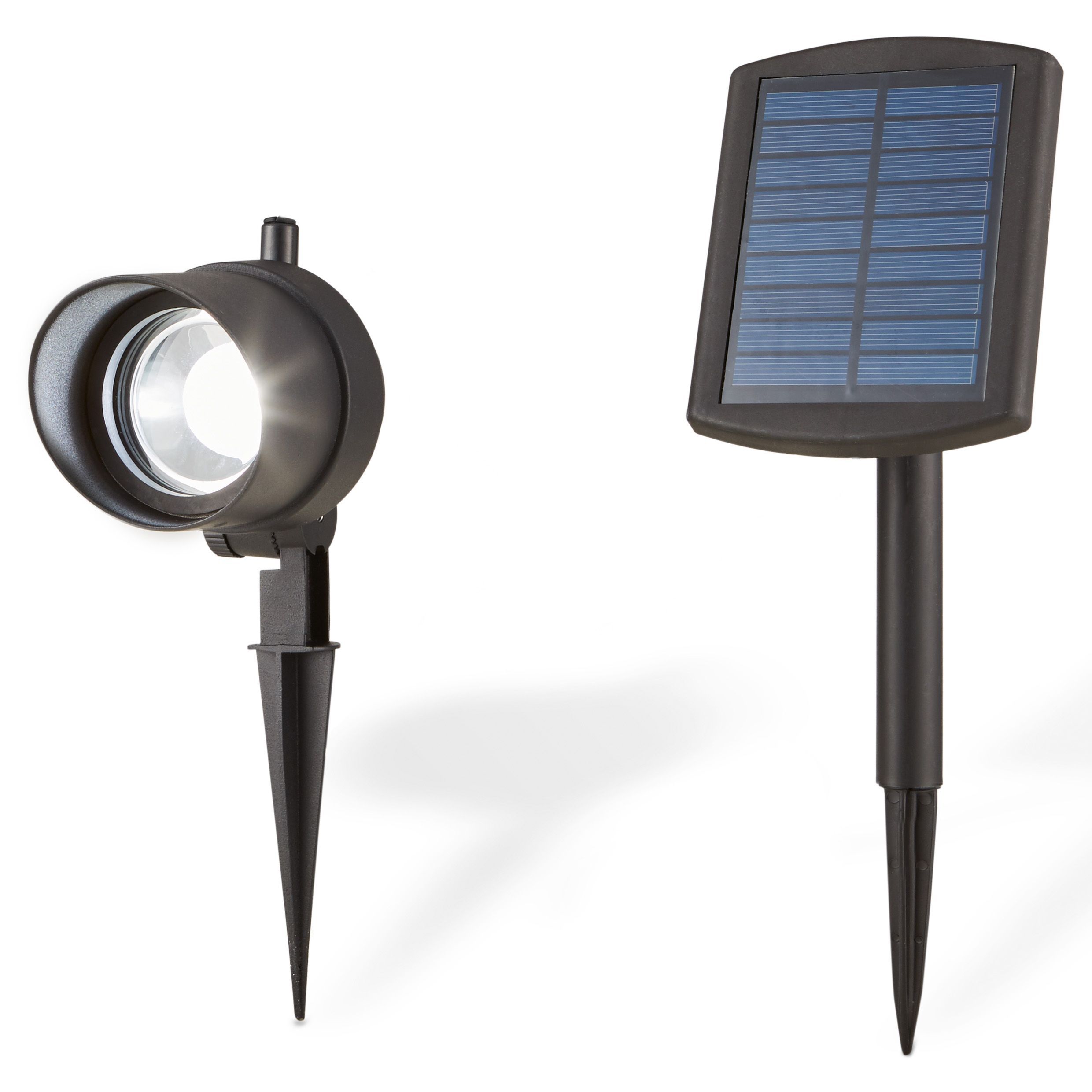 Blooma Bridger Black Solar-powered 40lm LED Outdoor Spike light | £6 at B&Q