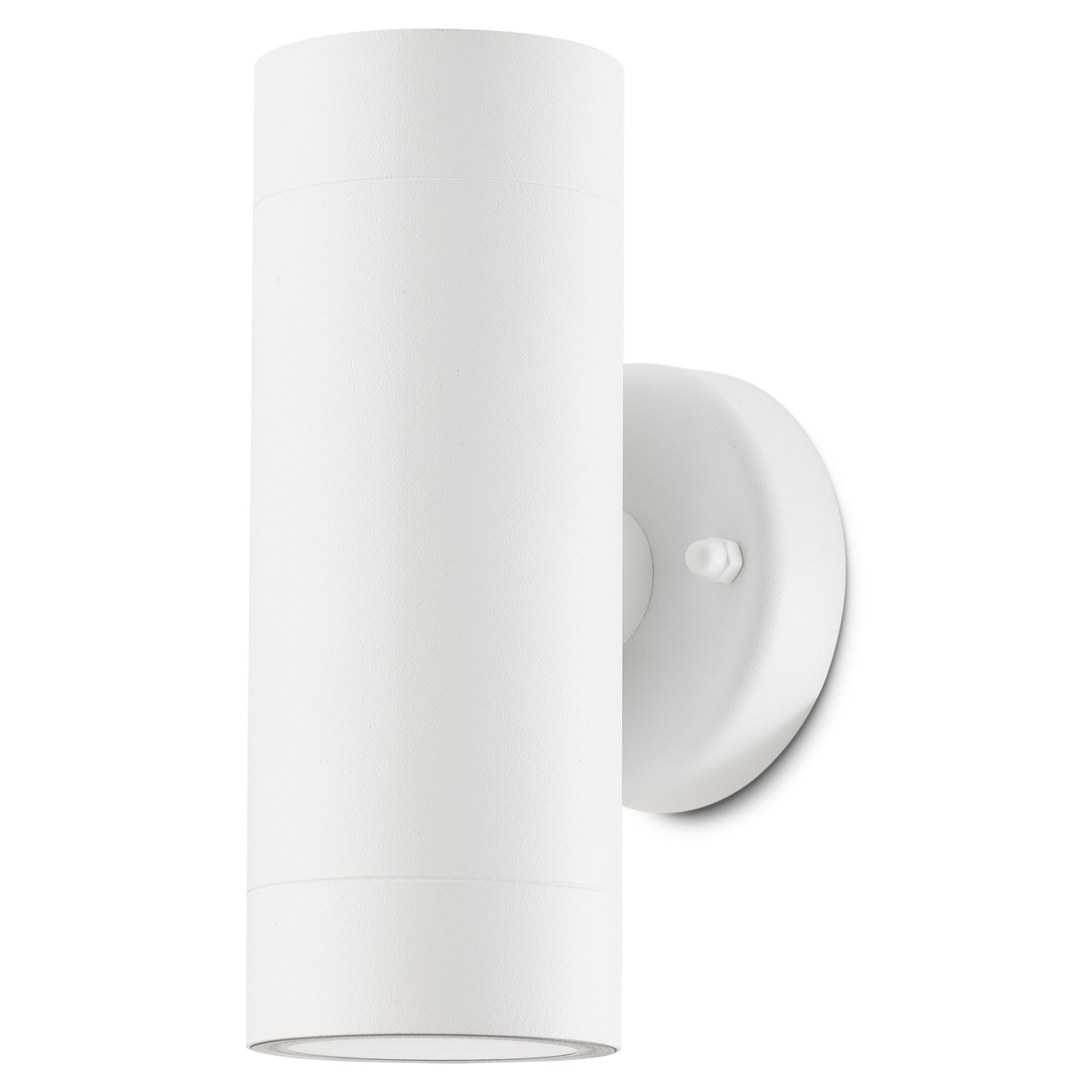 Blooma Candiac Matt White Mains-powered LED Outdoor Wall light 760lm ...