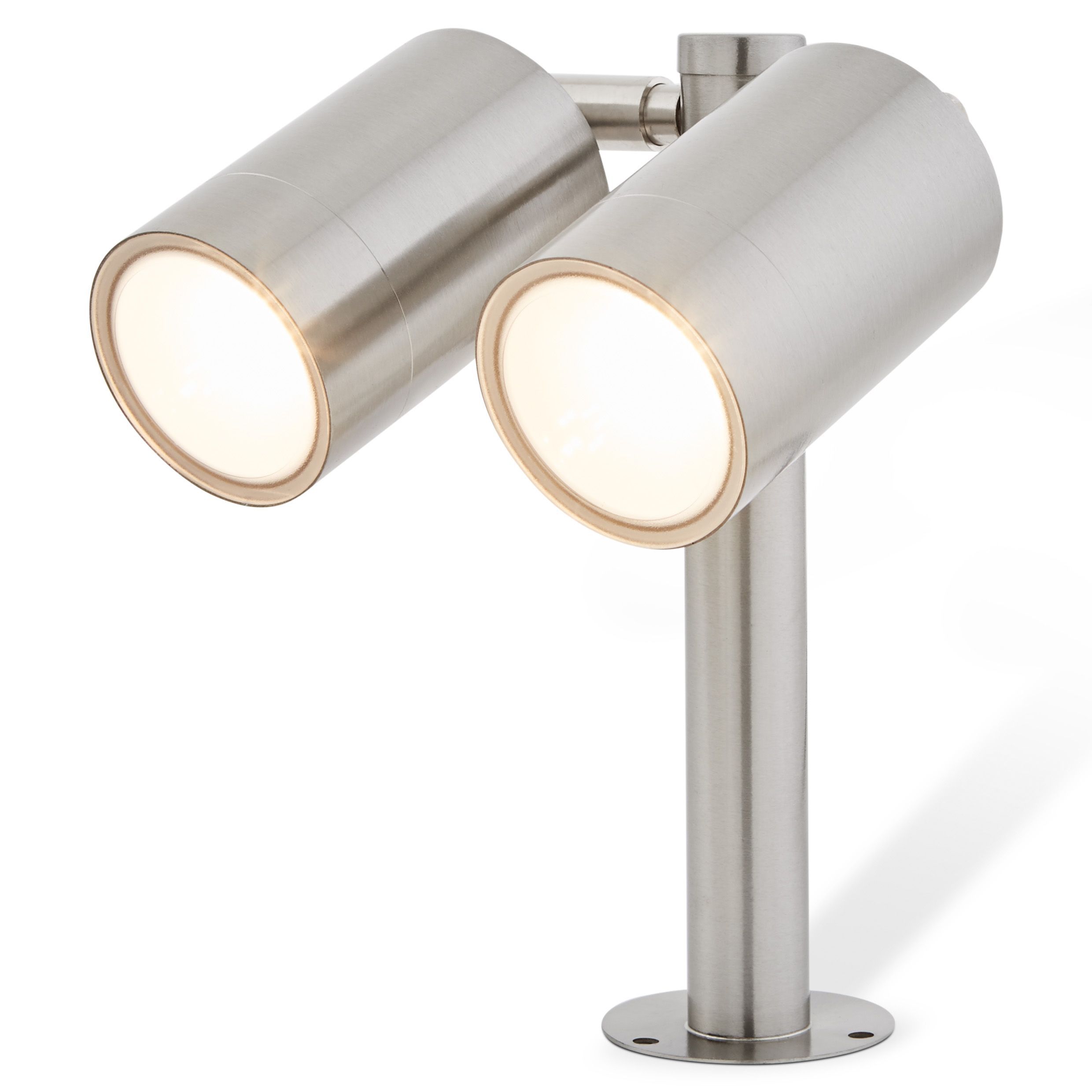 Blooma Candiac Silver effect LED Outdoor Spike light 6611203001 (D)60mm ...