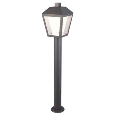 Blooma Dalton Dark grey Mains-powered LED Outdoor Post light (H)760mm ...