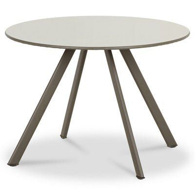 Blooma Derry Metal Anthracite 2 seater Round Coffee table