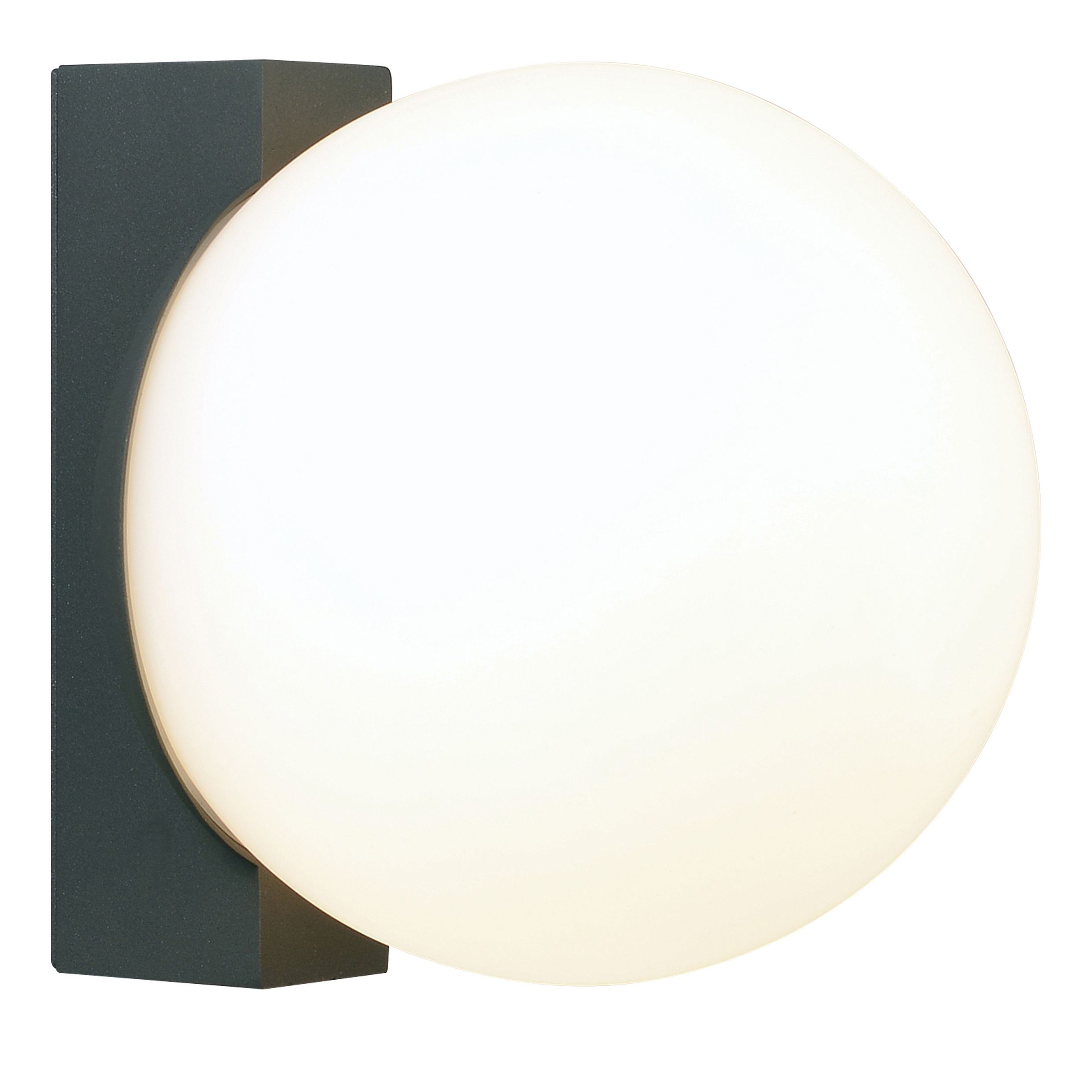 Blooma Devera Black Mains-powered LED Outdoor Wall light 480lm | DIY at B&Q