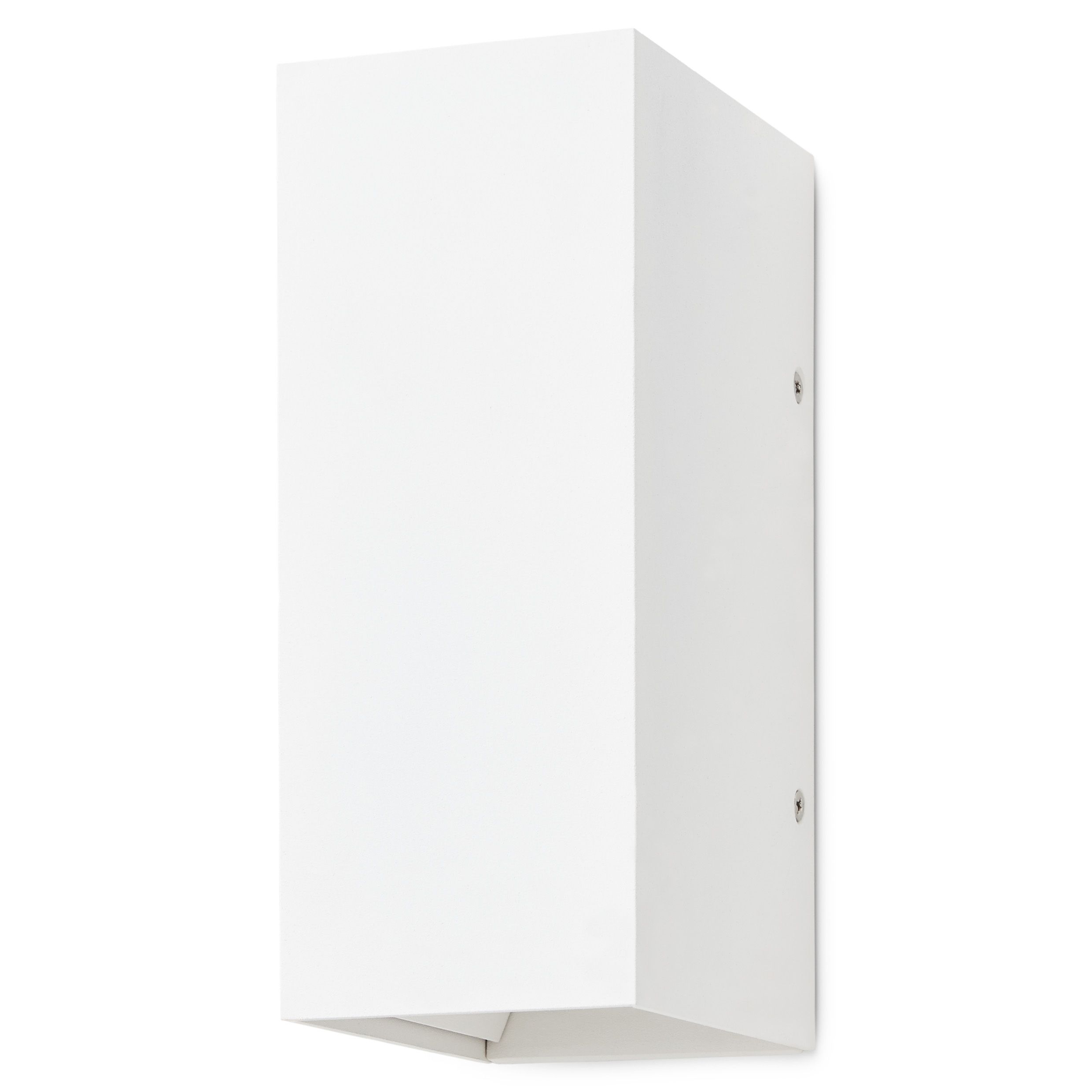 Buy Blooma Edna Matt White Mains-powered LED Outdoor Wall light 960lm ...