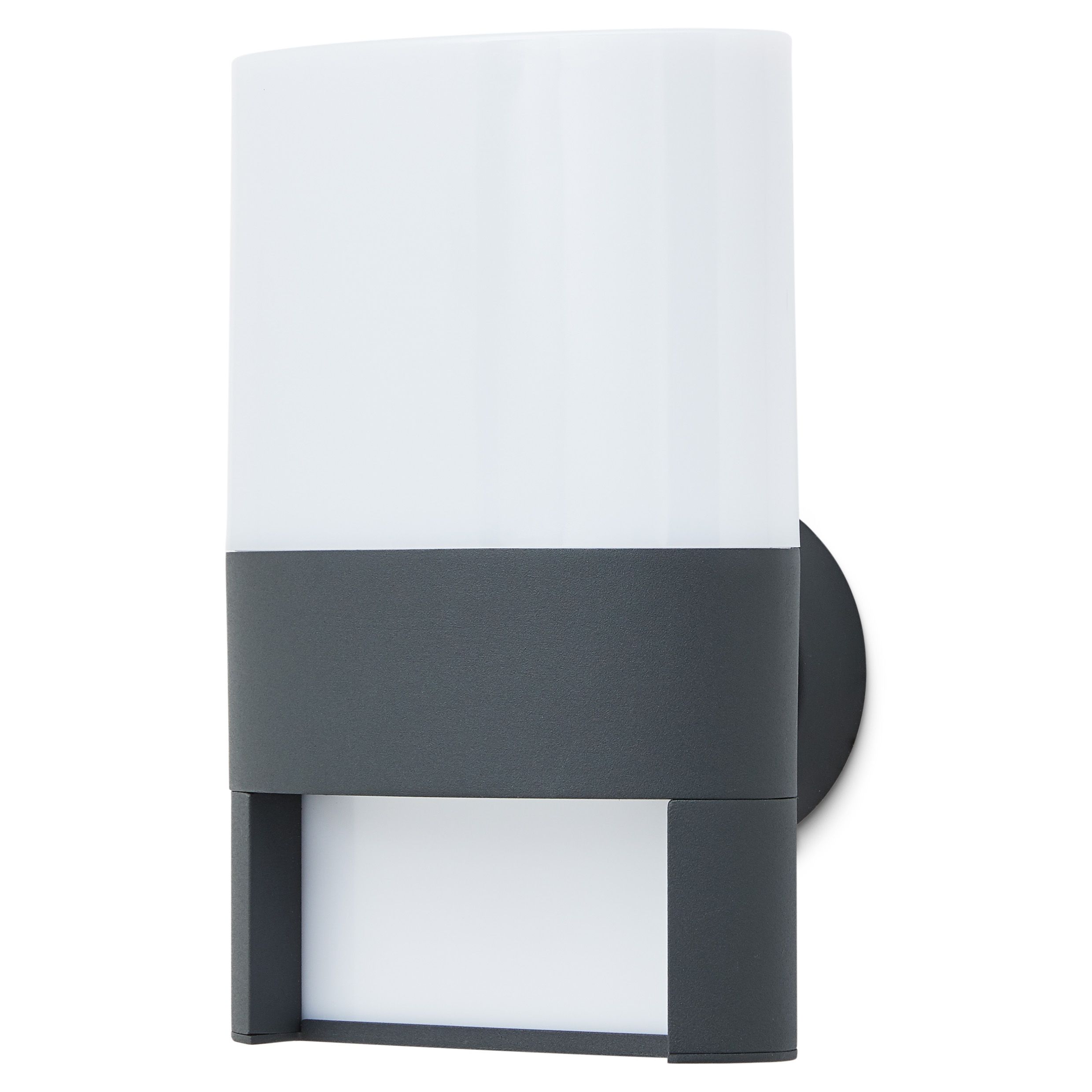 Blooma Gakona Matt Charcoal grey Mains-powered LED Outdoor Wall light ...