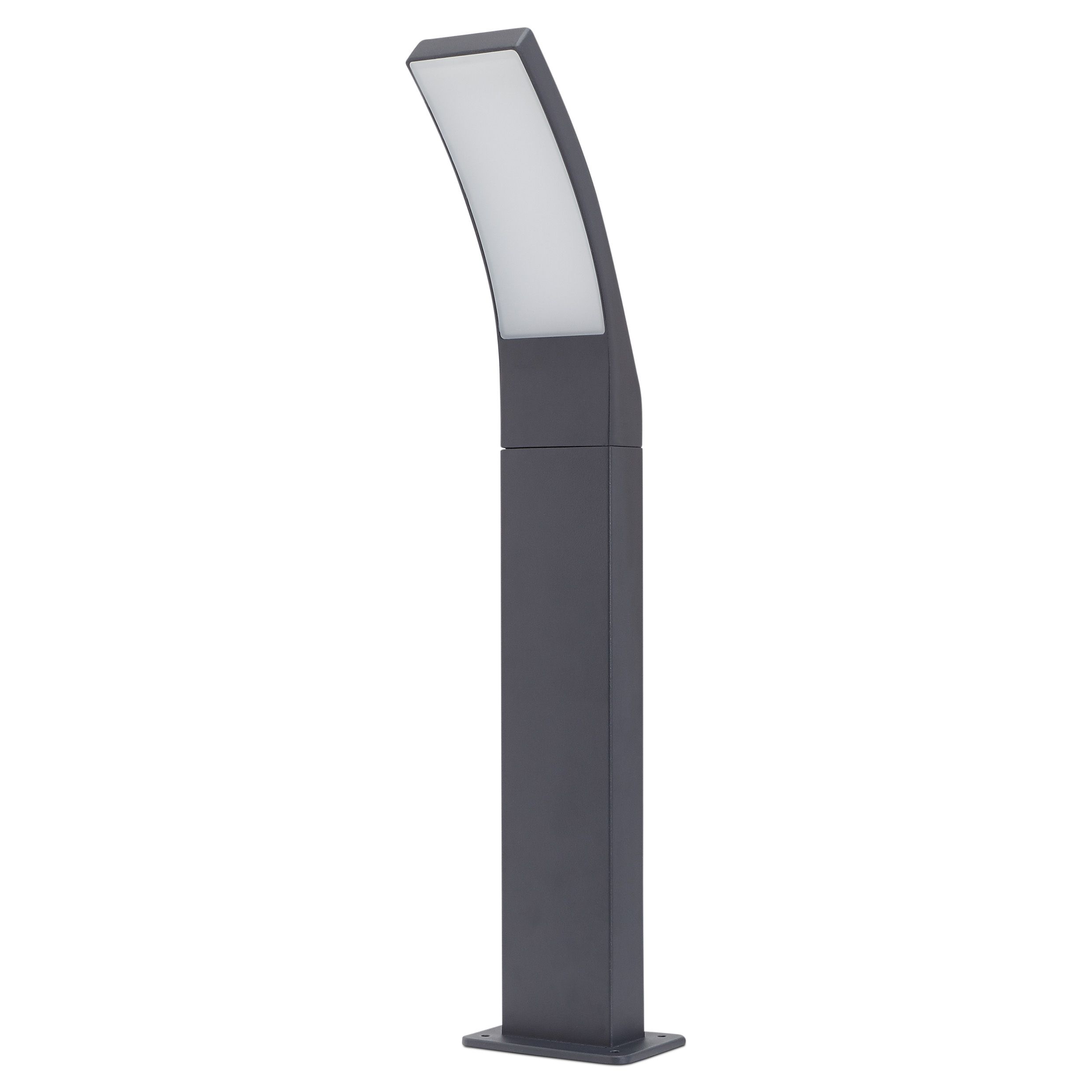 Blooma Gambell Charcoal grey Mains-powered 1 lamp LED Post light (H ...