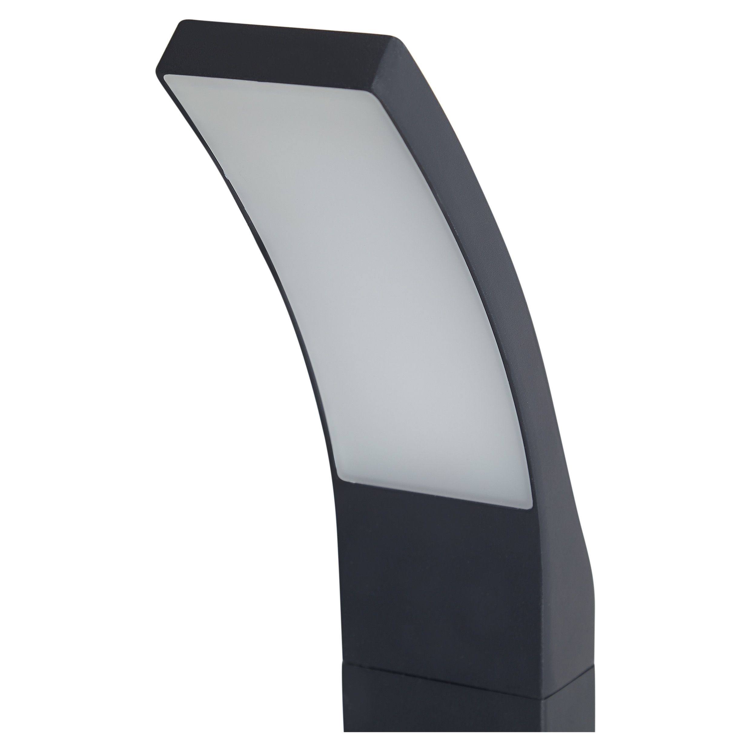 Blooma Gambell Charcoal grey Mains-powered 1 lamp LED Post light (H ...
