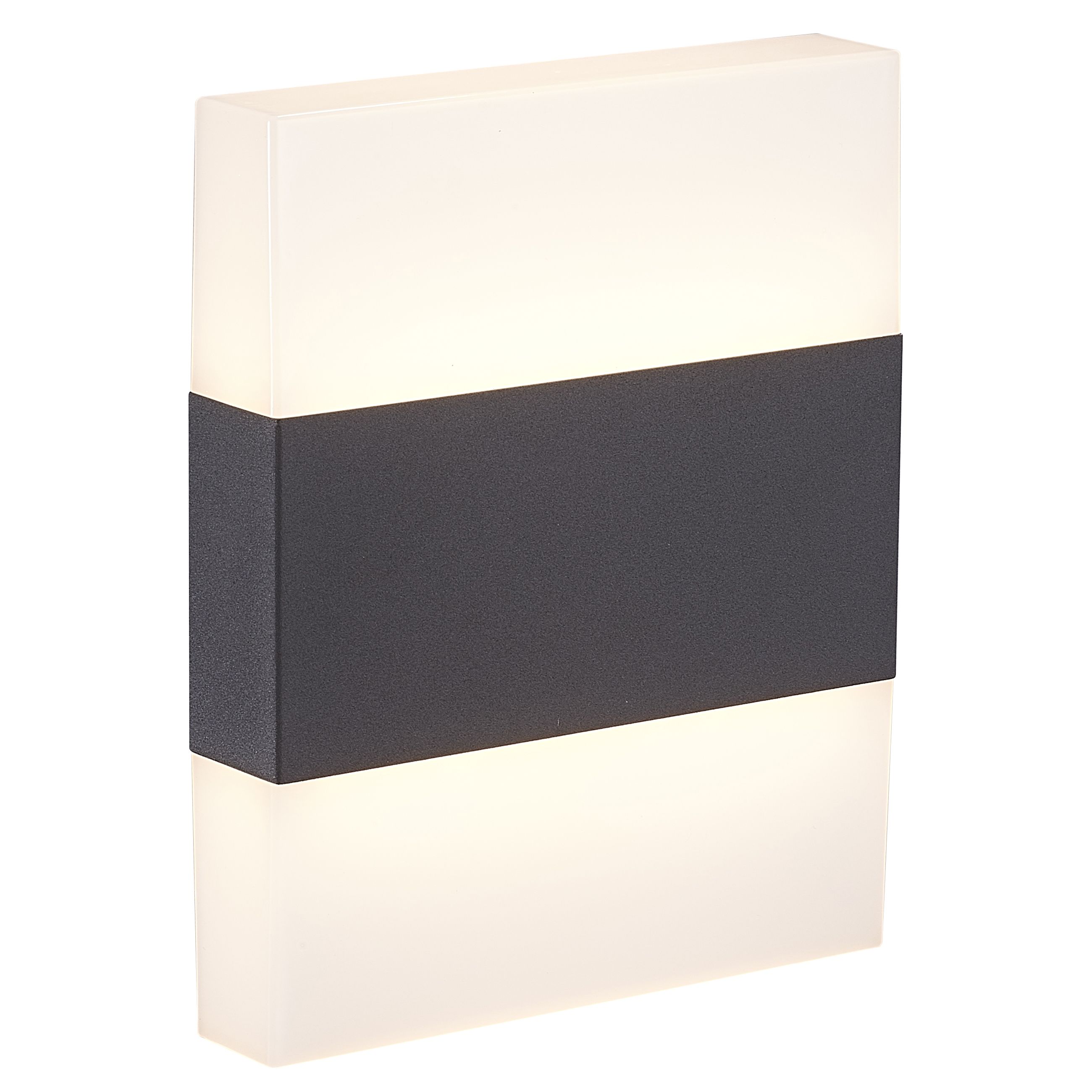 Blooma Graeae Black Mains-powered LED Outdoor Wall light 640lm | DIY at B&Q