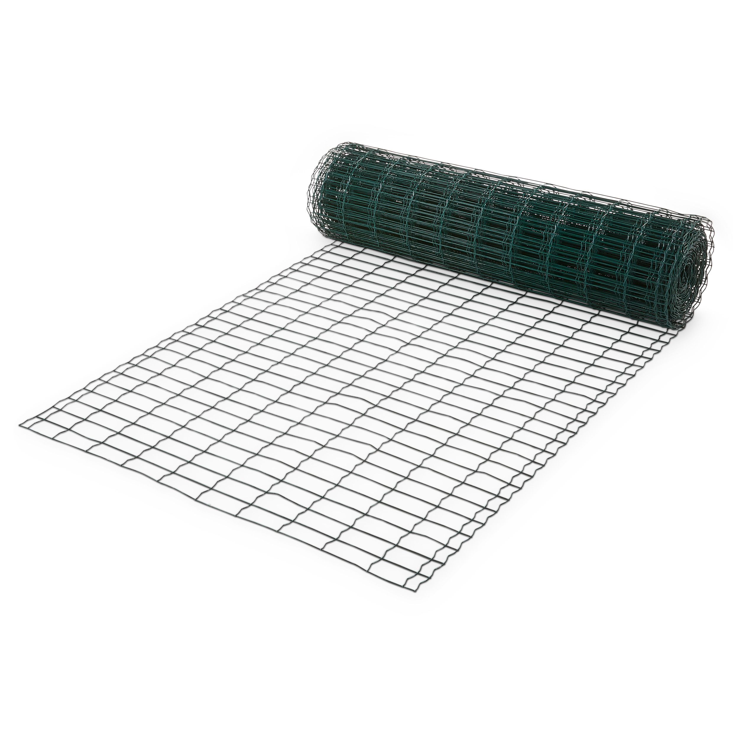 Blooma Green PVC-coated Steel Wire mesh fencing, (L)20m (W)1m (11900g ...