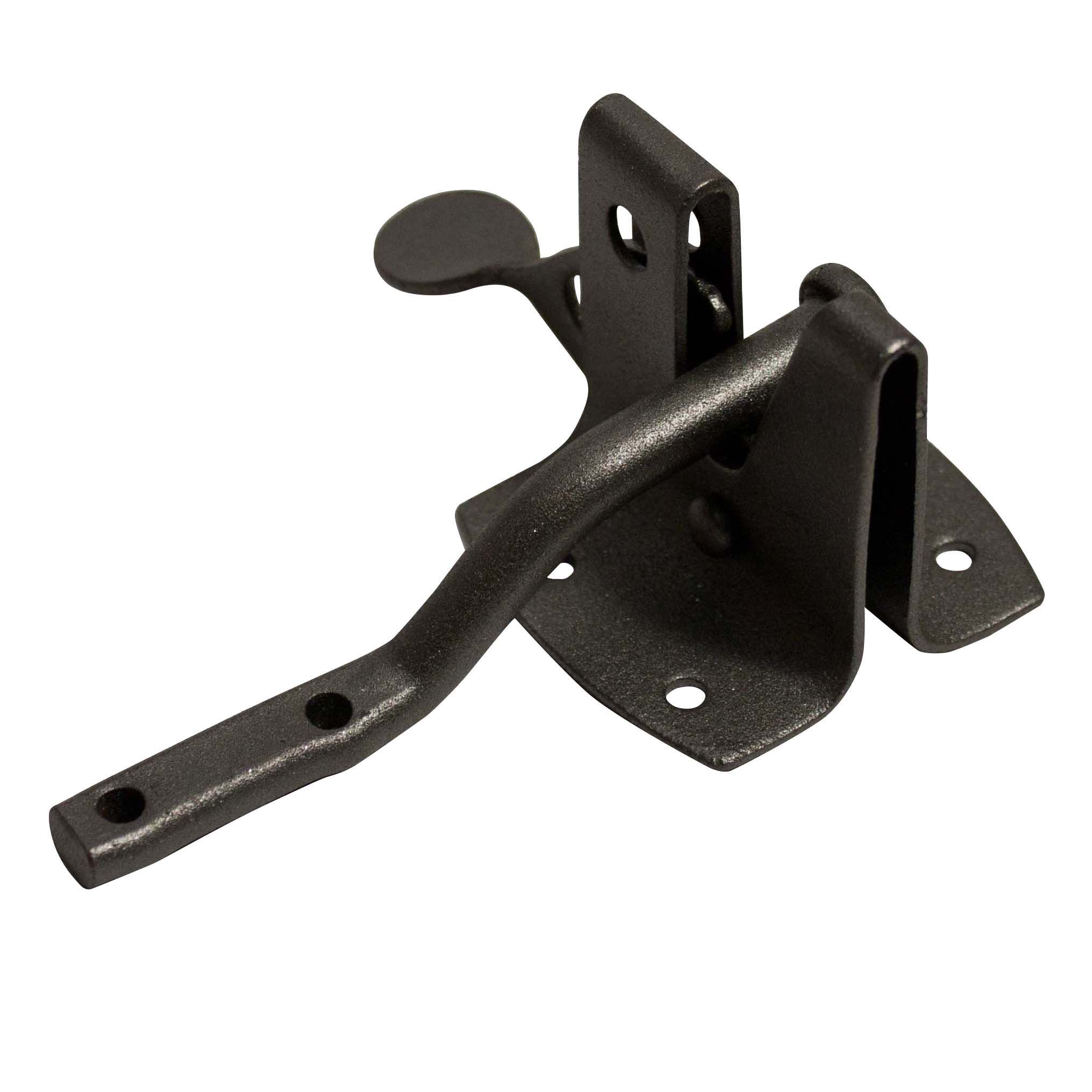 Blooma Grey Steel Gate latch L 50mm DIY at B Q