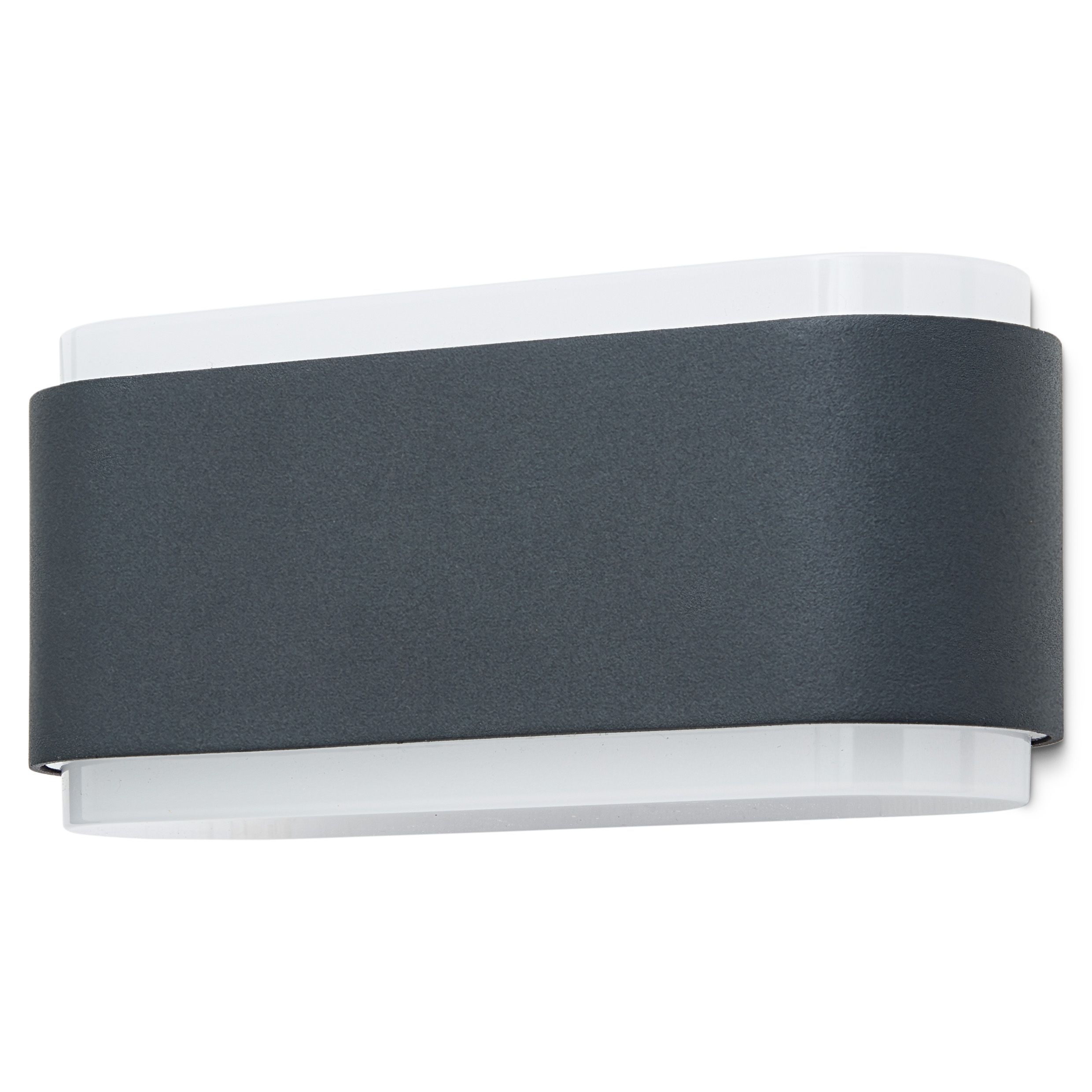 Blooma Gulkana Matt Charcoal grey Mains-powered LED Outdoor Wall light ...