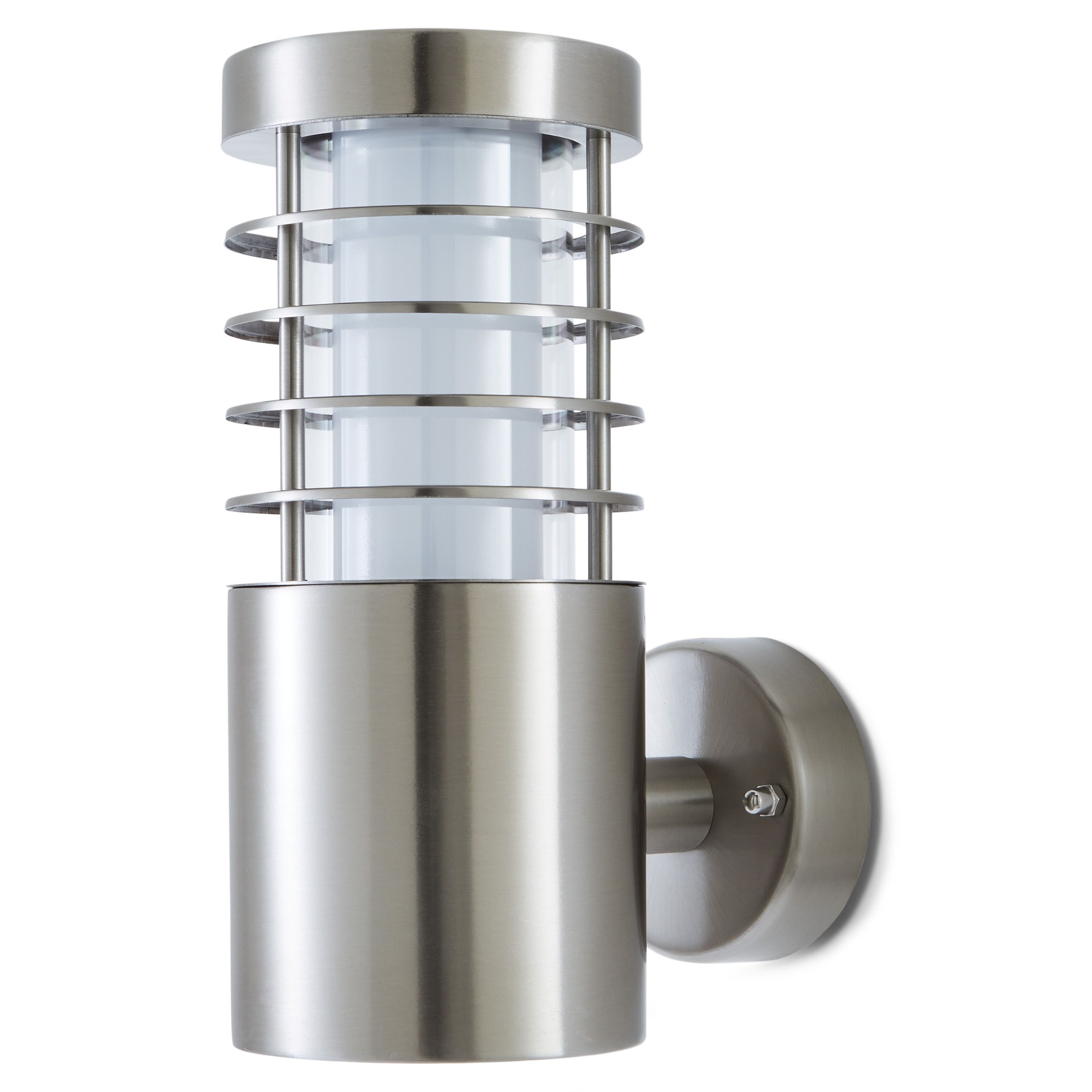 Blooma Hampstead Silver effect Mains-powered LED Outdoor Wall light 260lm
