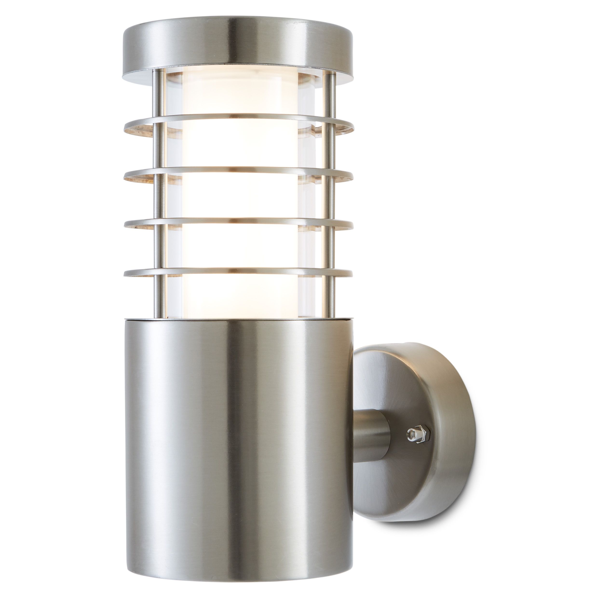 Blooma Hampstead Silver effect Mains-powered LED Outdoor Wall light 260lm