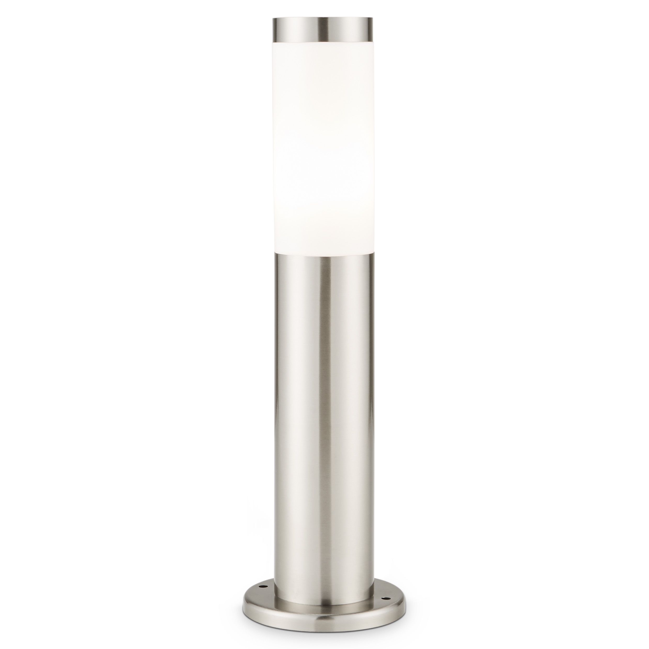 Blooma Hollis Silver effect Mains-powered 1 lamp Halogen Post light (H ...
