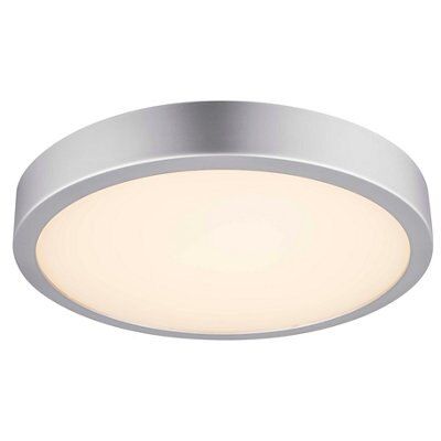 Blooma Jenner Fixed Silver effect Mains-powered Indoor Wall light ...