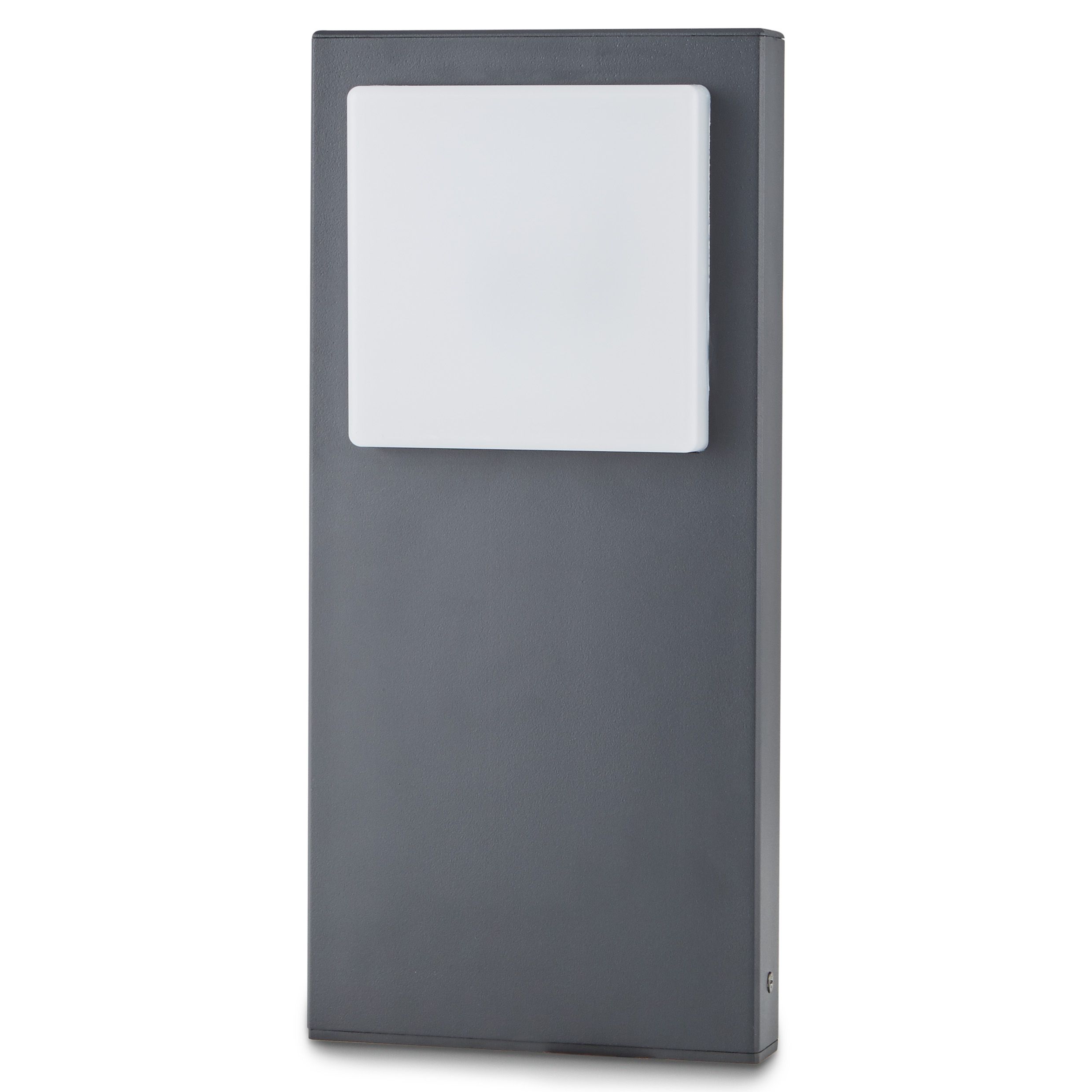 Blooma Lutak Charcoal grey Mains-powered 1 lamp LED Post light (H)400mm ...