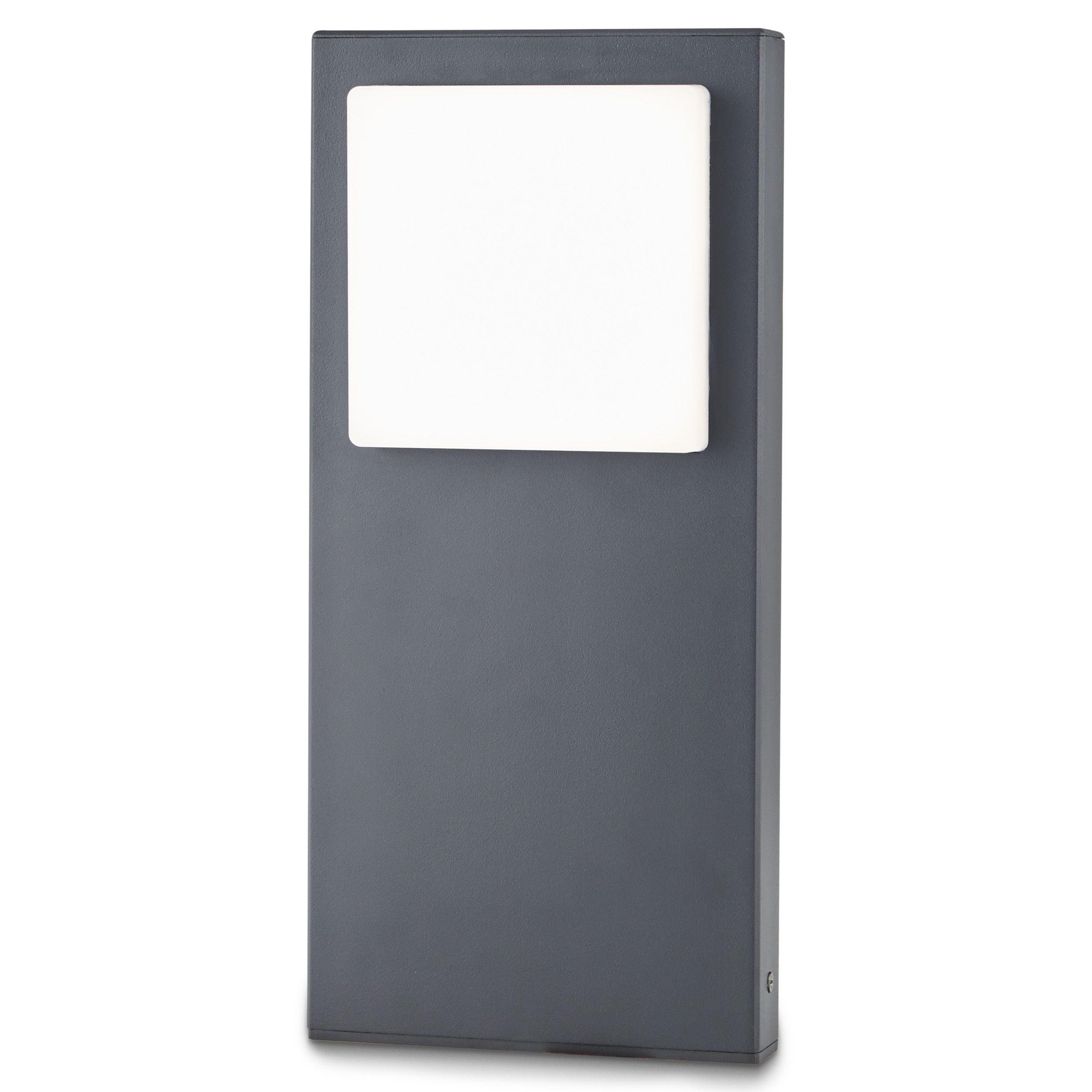 Blooma Lutak Charcoal grey Mains-powered 1 lamp LED Post light (H)400mm ...