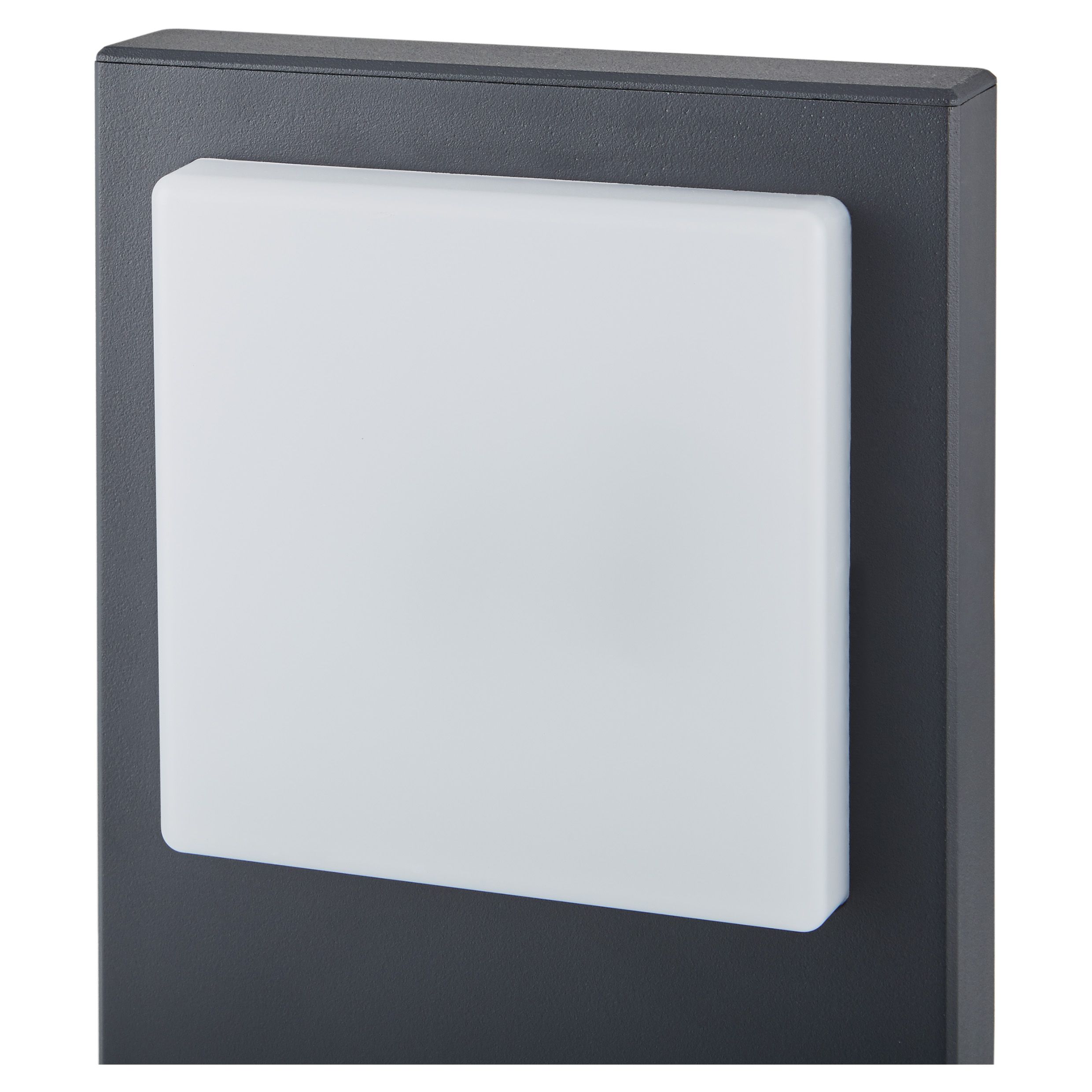 Blooma Lutak Charcoal grey Mains-powered 1 lamp LED Post light (H)400mm ...