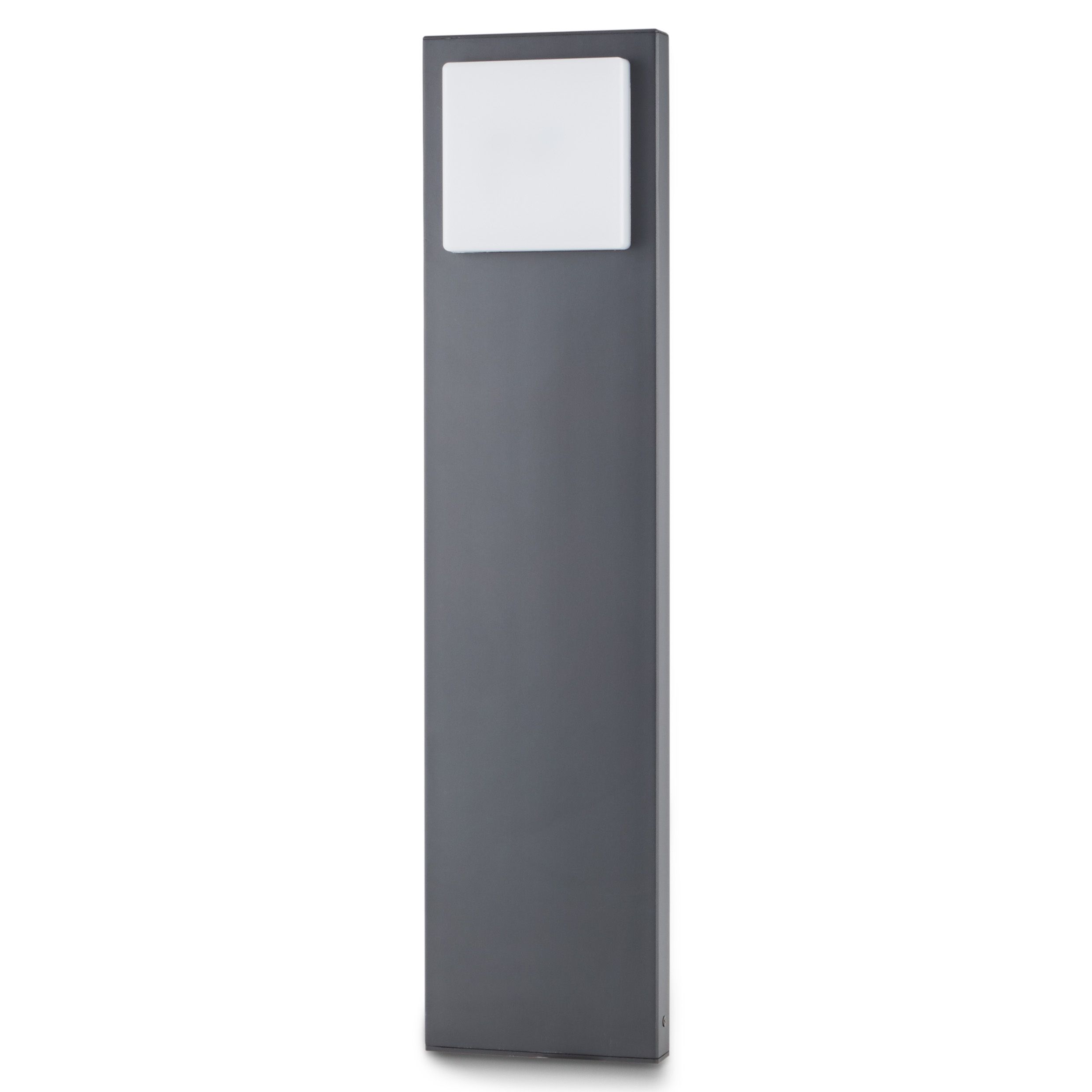 Blooma Lutak Charcoal grey Mains-powered 1 lamp LED Post light (H)770mm
