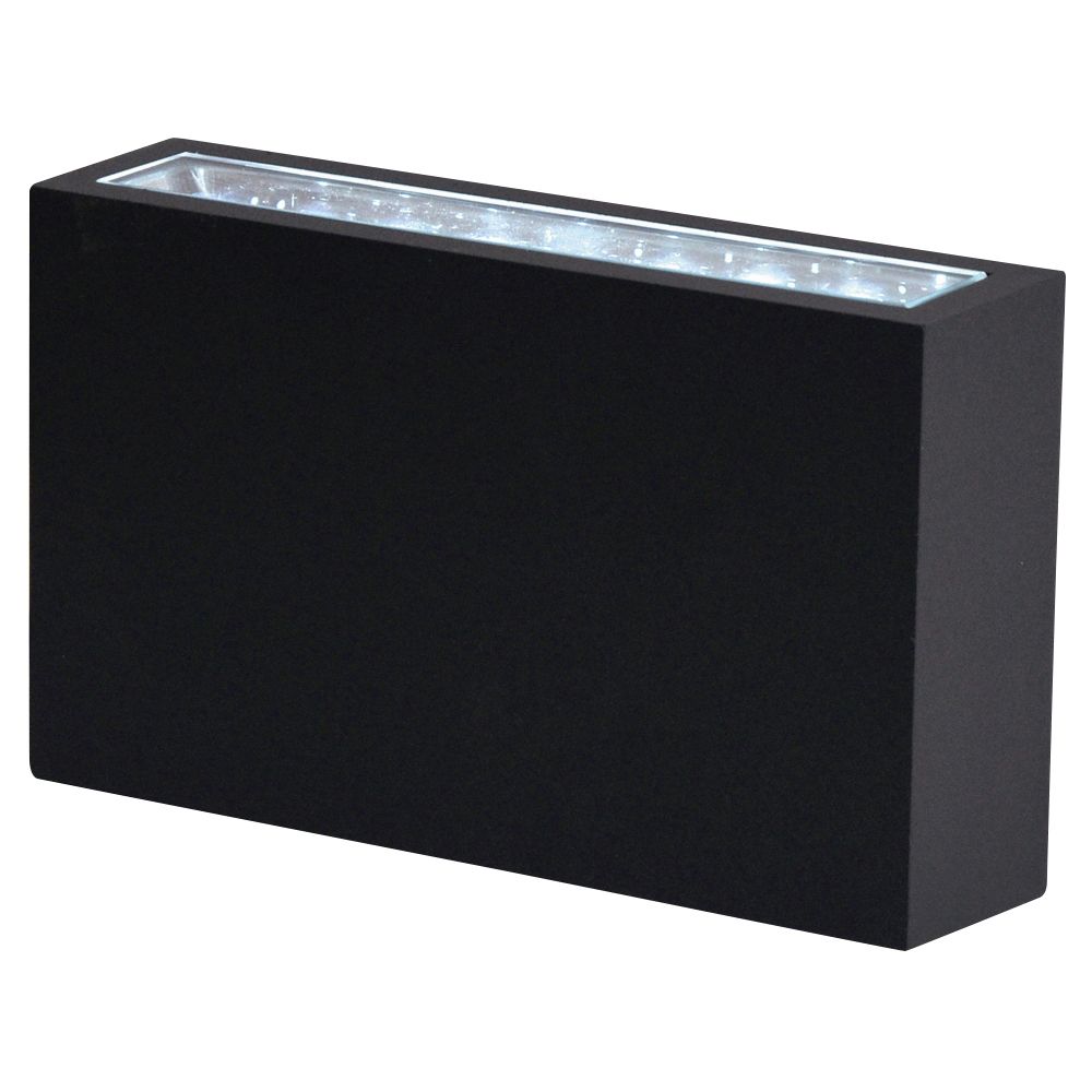 Blooma Luyten Black Mains-powered LED Outdoor Wall light