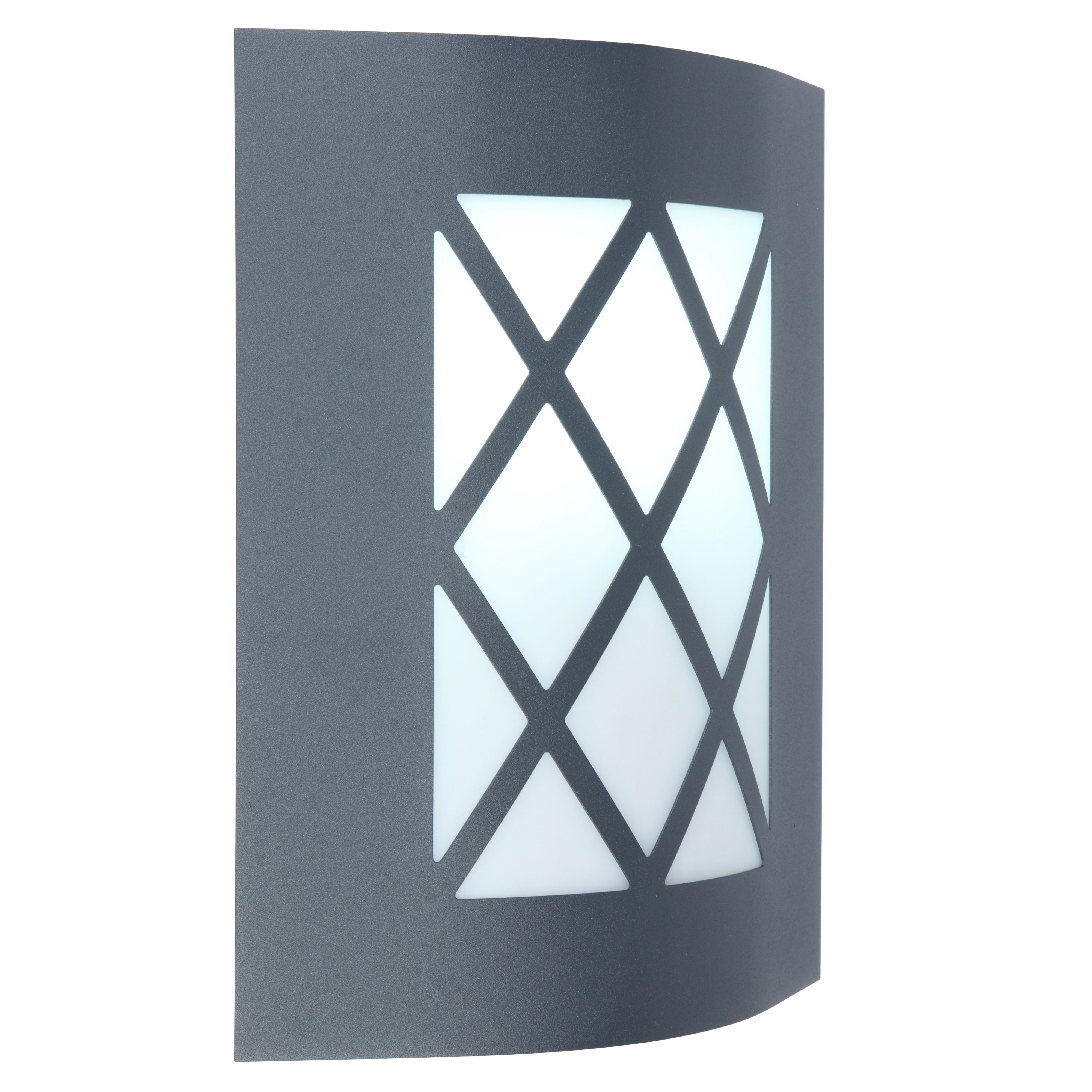 Blooma Lyell Dark grey Mains-powered Halogen Outdoor Wall light | DIY ...