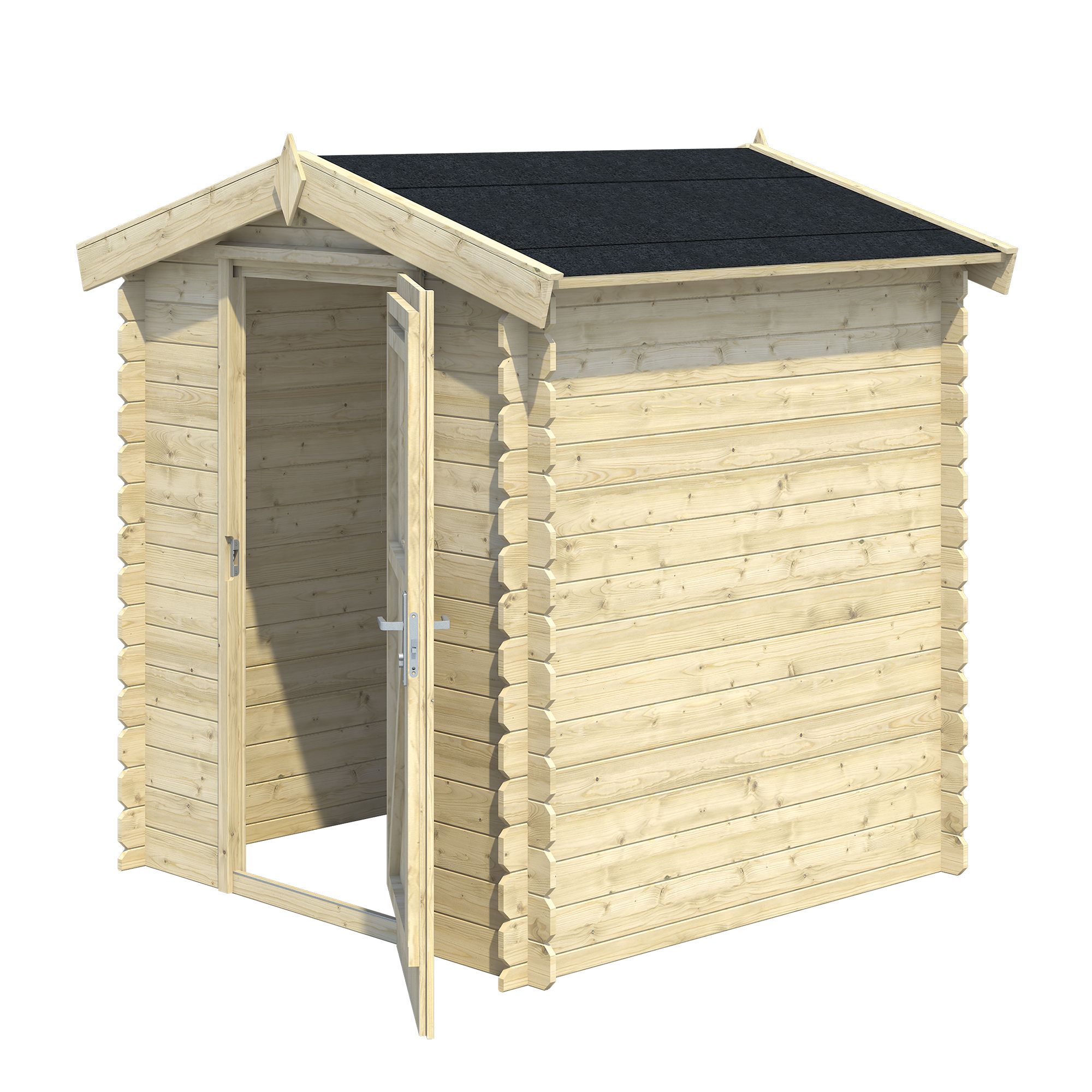 BLOOMA MOKAU TONGUE & GROOVE 5X5 FT APEX WOODEN KILN DRIED SHED