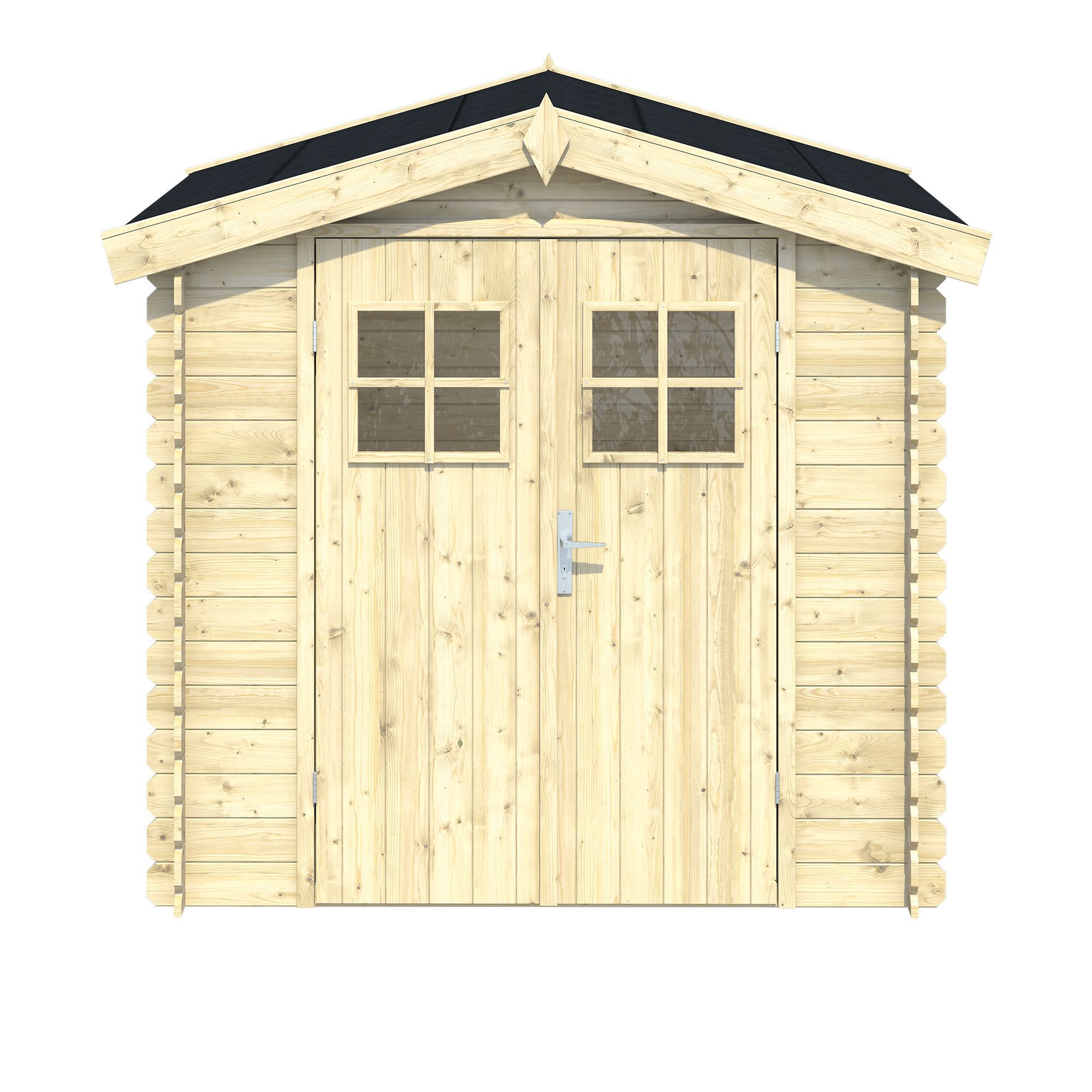 Blooma Mokau Tongue & groove 6x5 ft Apex Naturel Wooden Kiln dried Shed