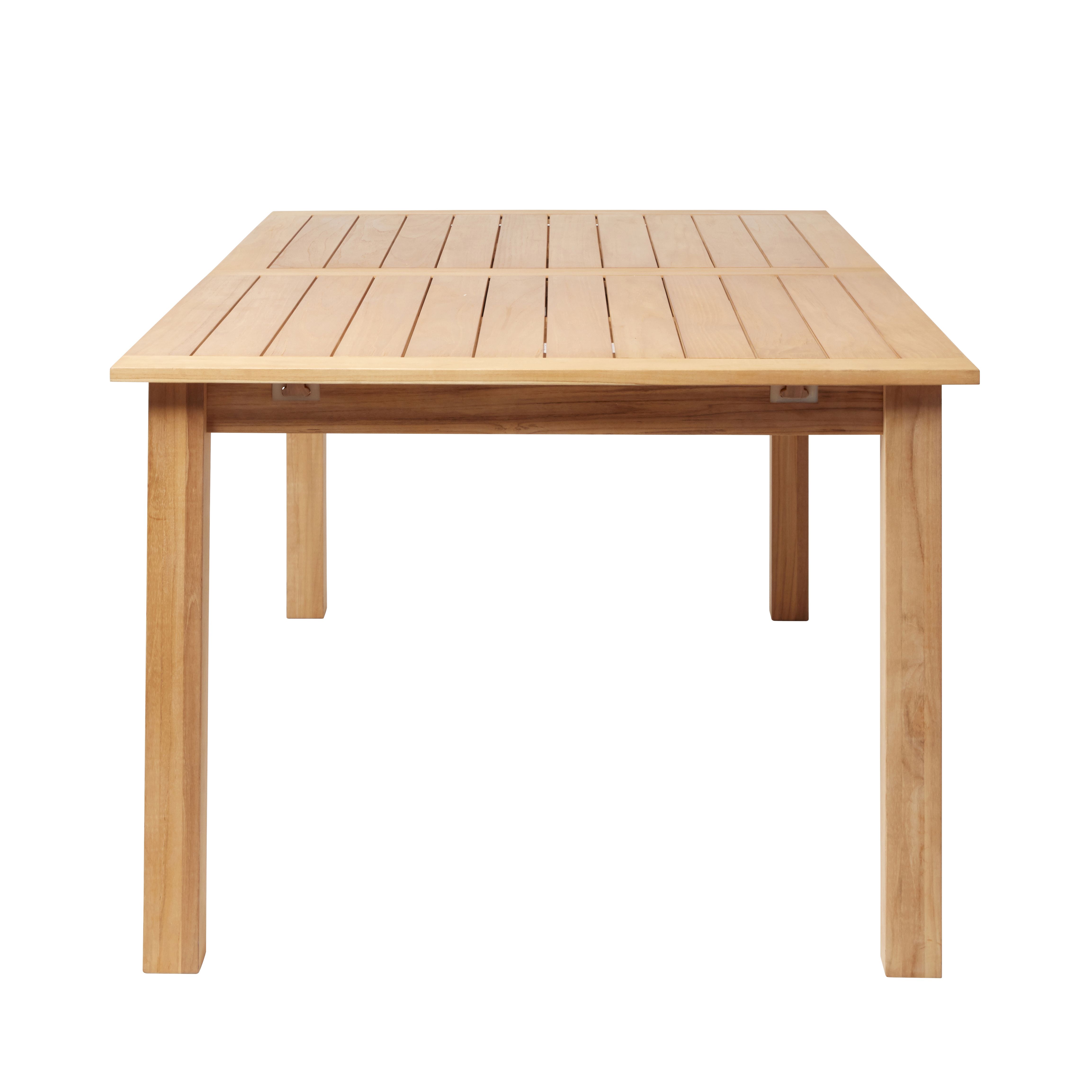 Blooma Molara Metal Natural 6 seater Extendable Rectangular Table