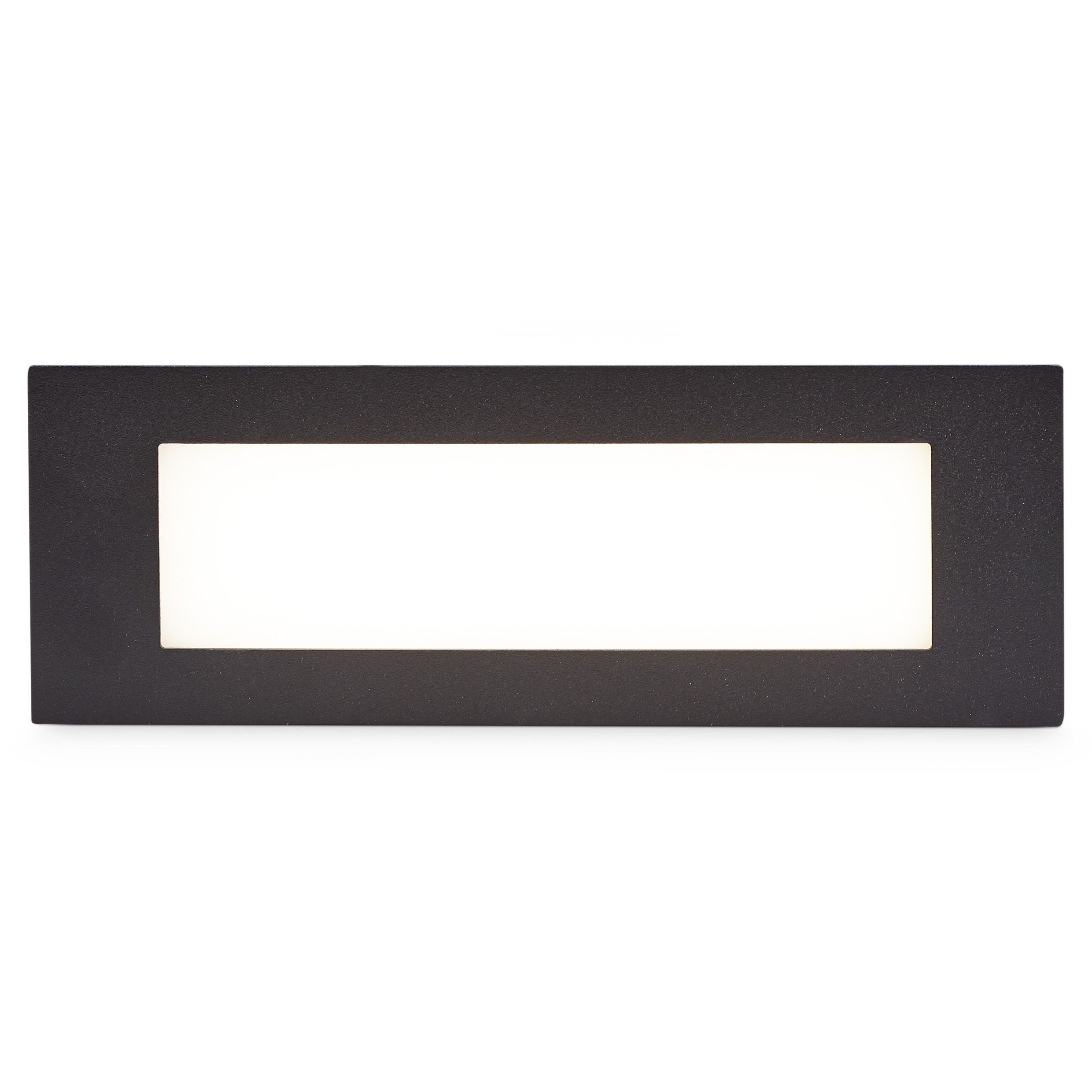 Blooma Neihart Black Mains-powered LED Outdoor Brick Wall light 200lm