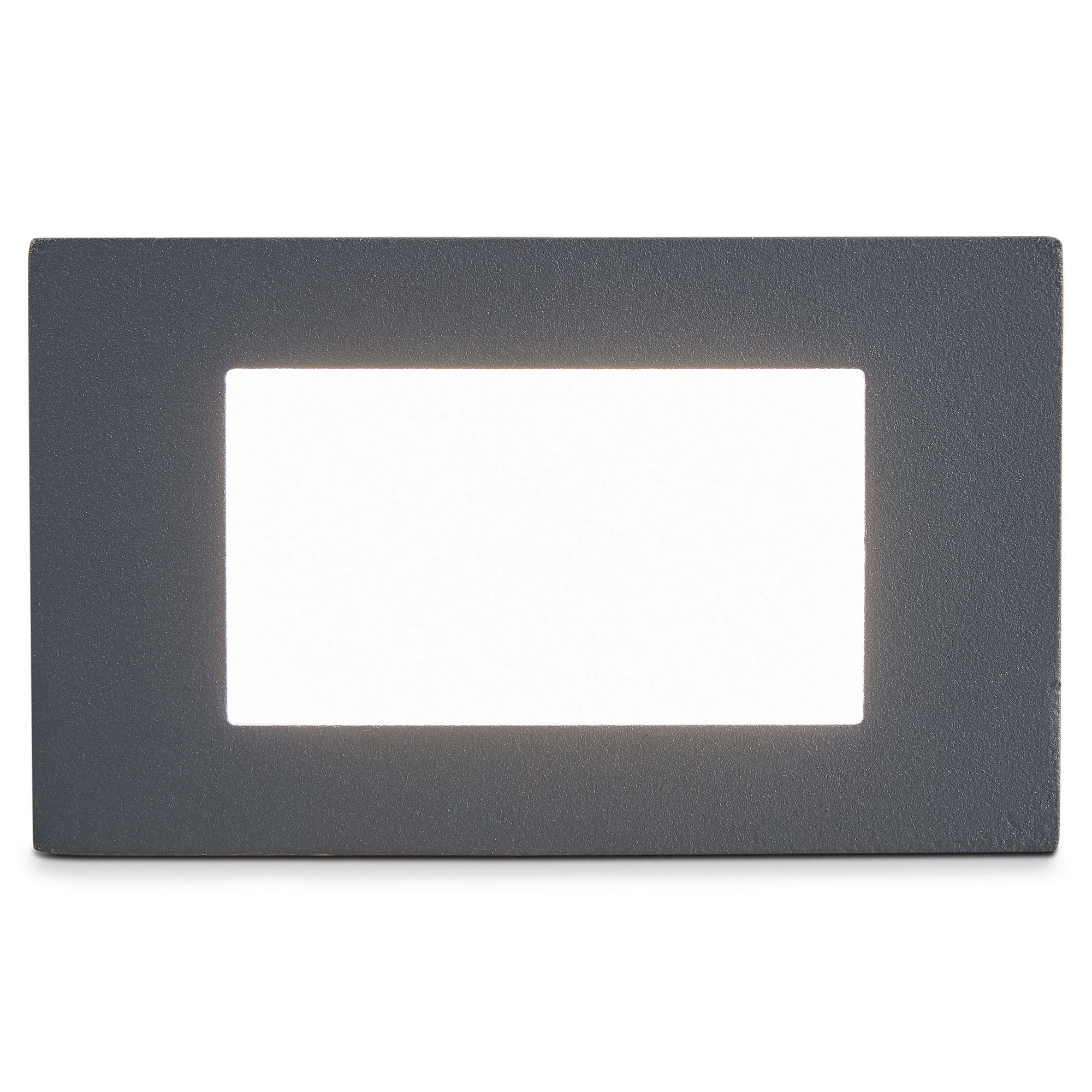 Blooma Neihart Charcoal grey Mains-powered LED Outdoor Brick Wall light ...