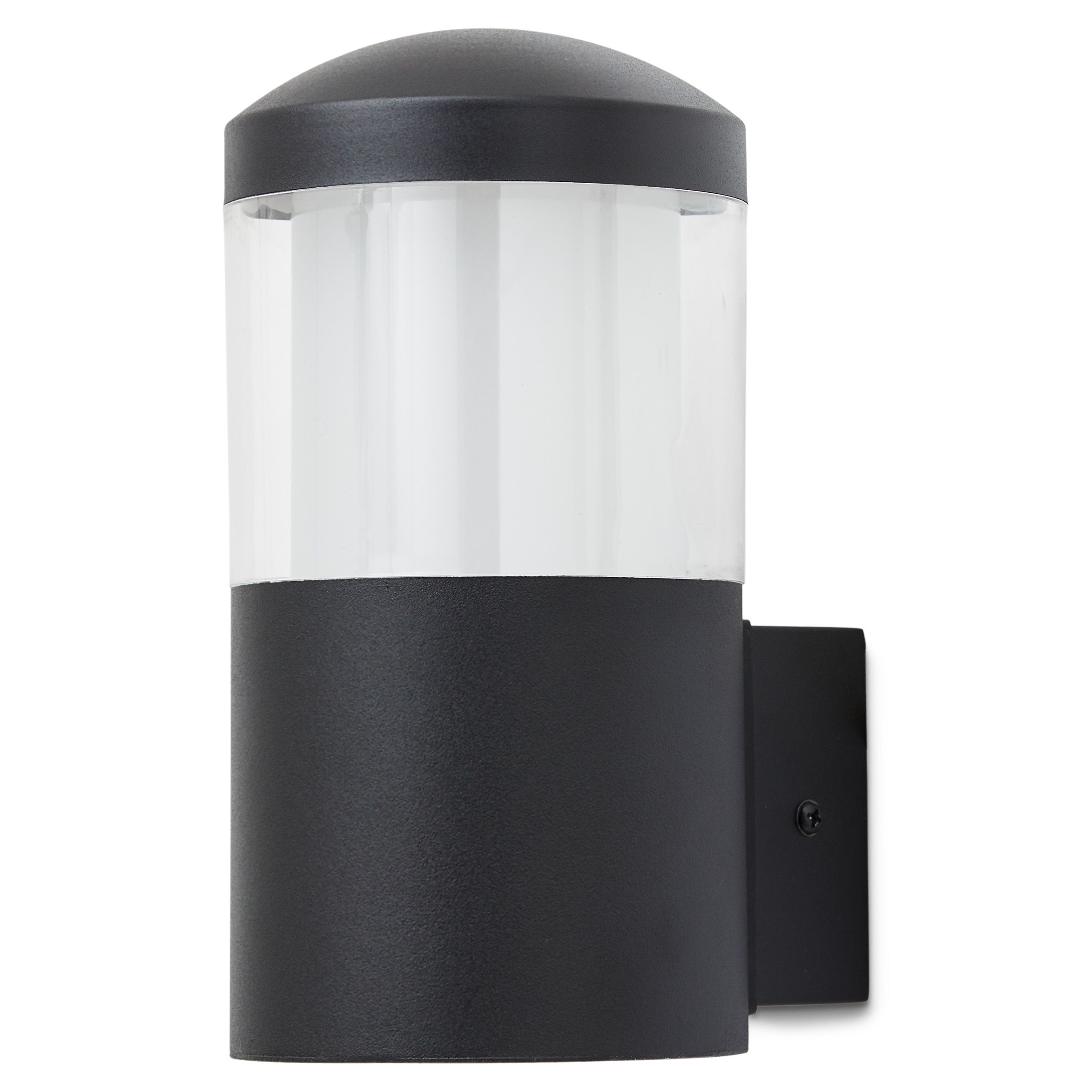 Blooma Nelchina Matt Black Mains-powered LED Outdoor Wall light 410lm