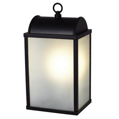 Blooma Nicolaus Black Mains-powered Outdoor Wall light | DIY at B&Q