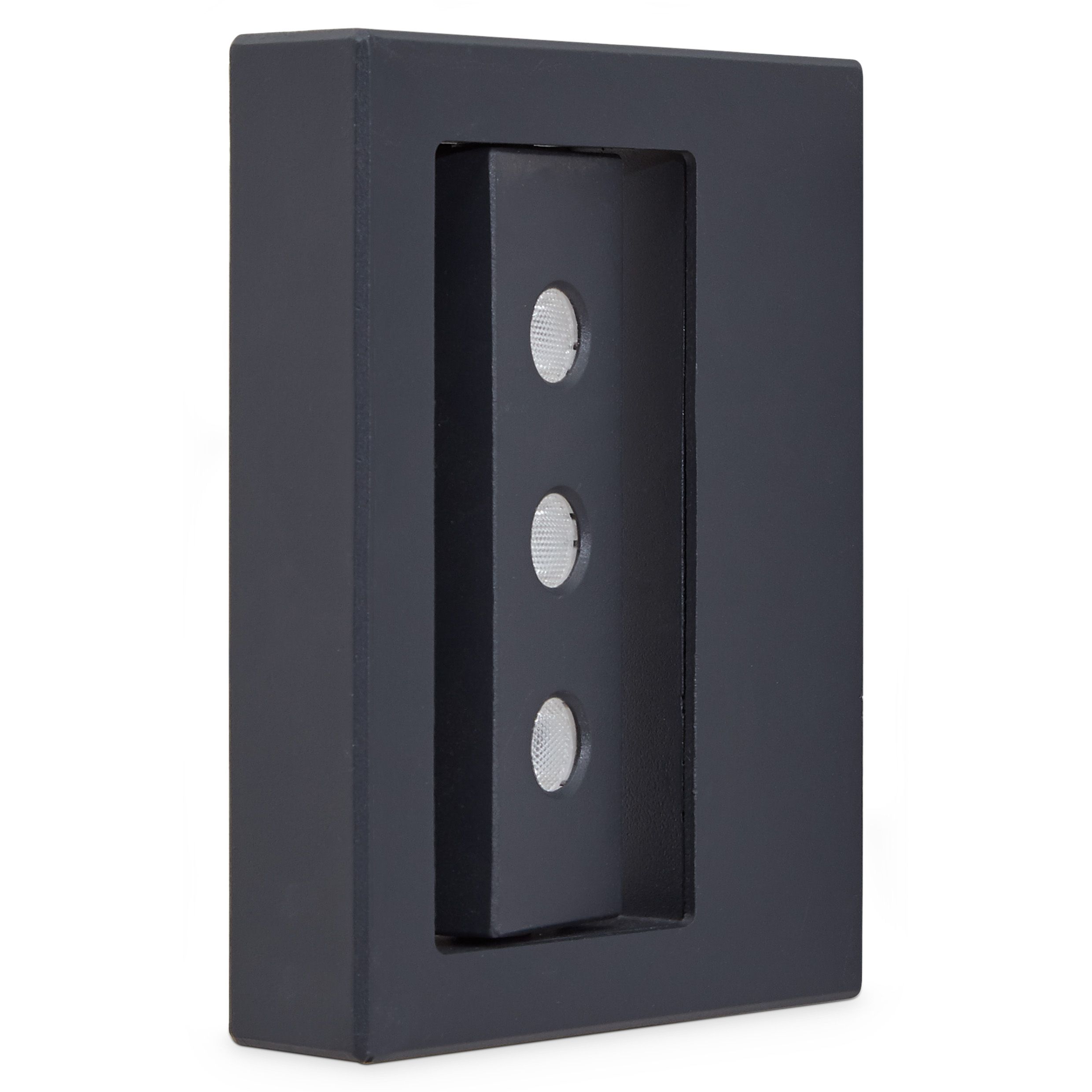 Blooma Noatak Matt Charcoal grey Mains-powered LED Outdoor Wall light ...