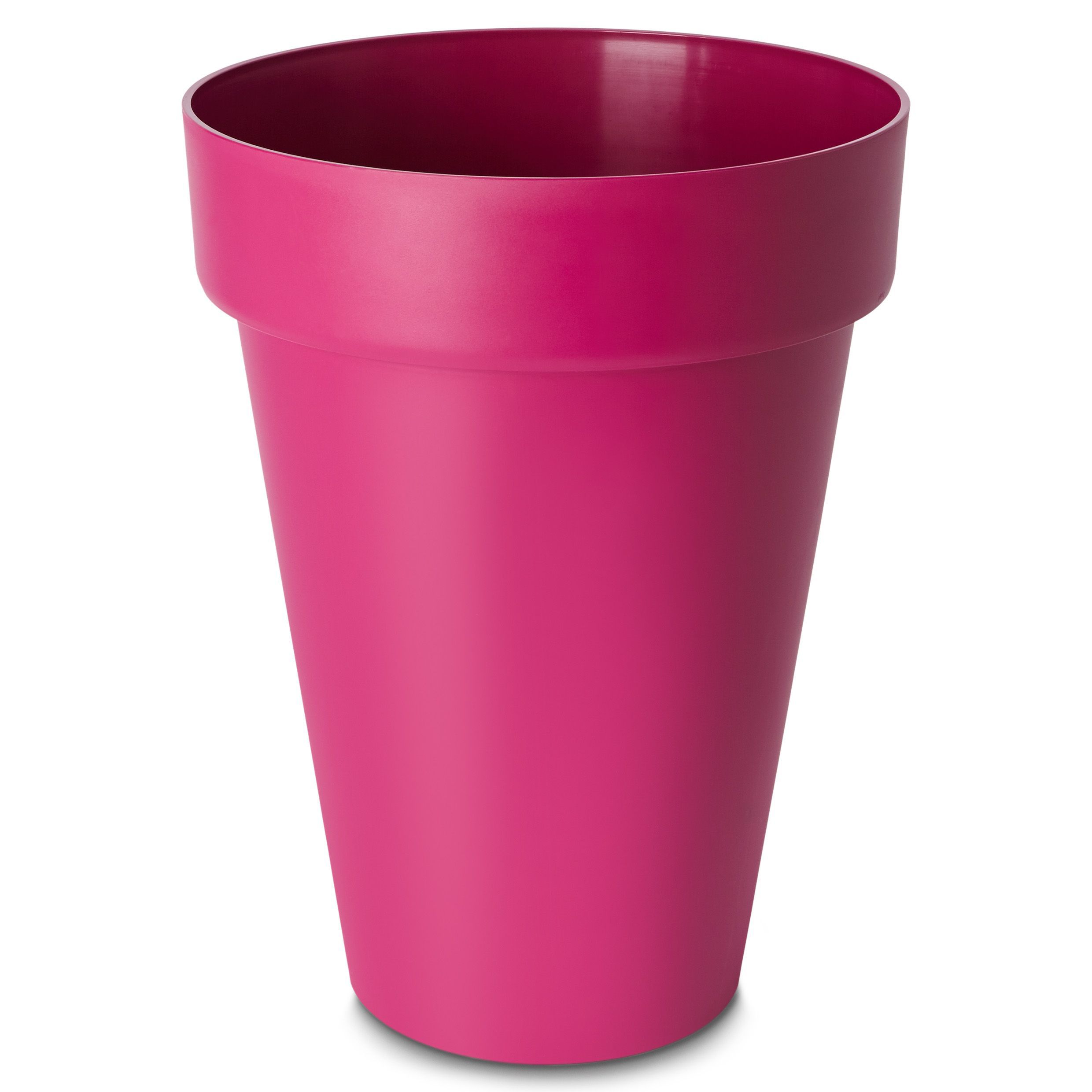 Blooma Nurgul Tall Matt Pink Plastic Plant pot (Dia) 40cm, (H)57.7cm, 60L