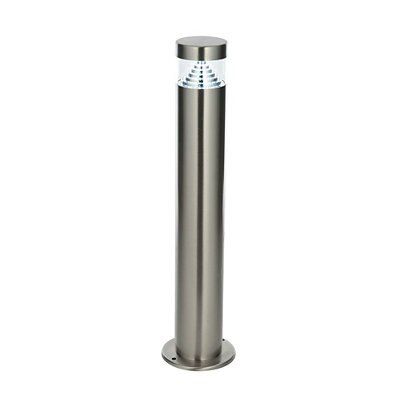Blooma Pelias Stainless steel effect Mains-powered 1 lamp LED Outdoor ...