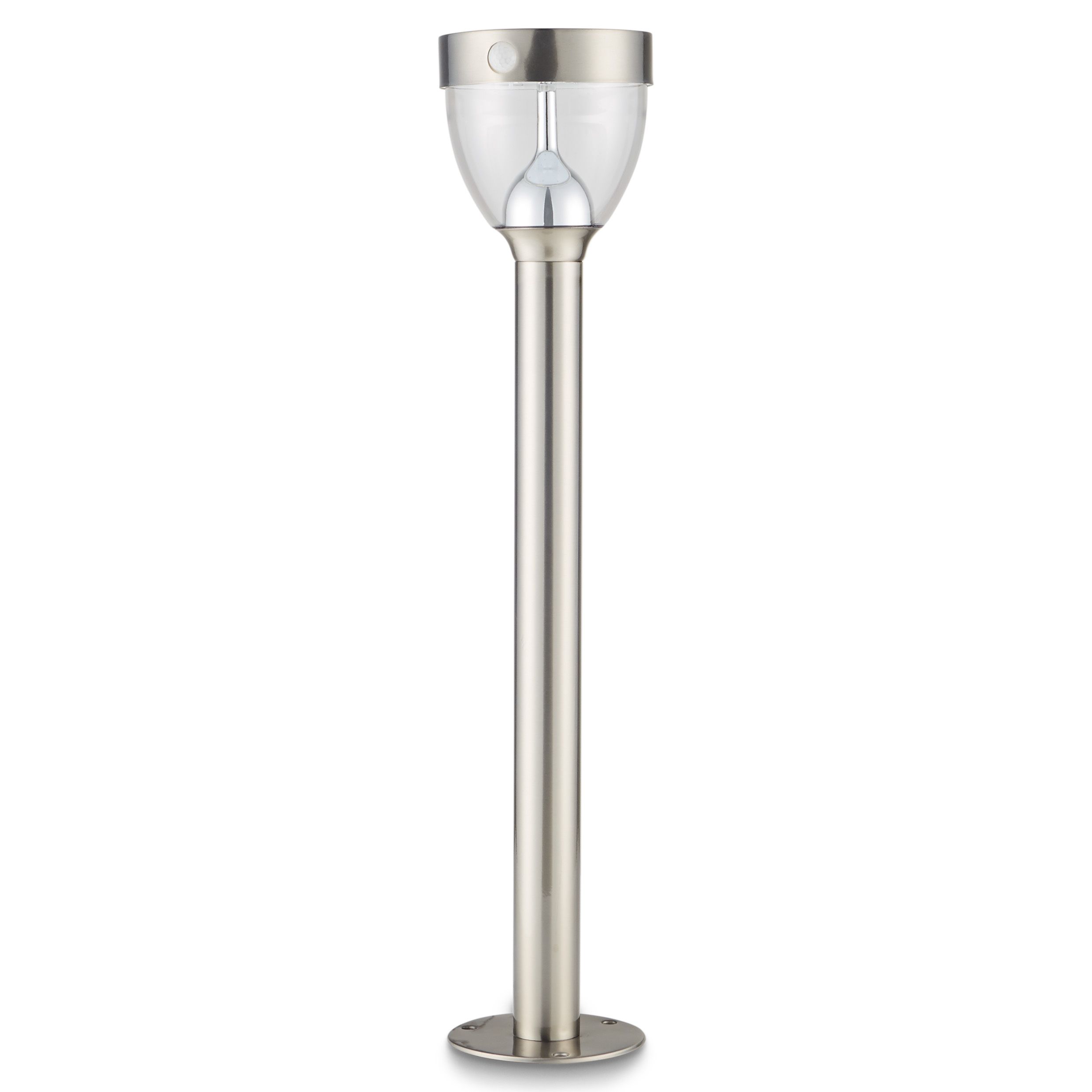 Blooma Penticton Silver effect Solar-powered Integrated LED Outdoor ...