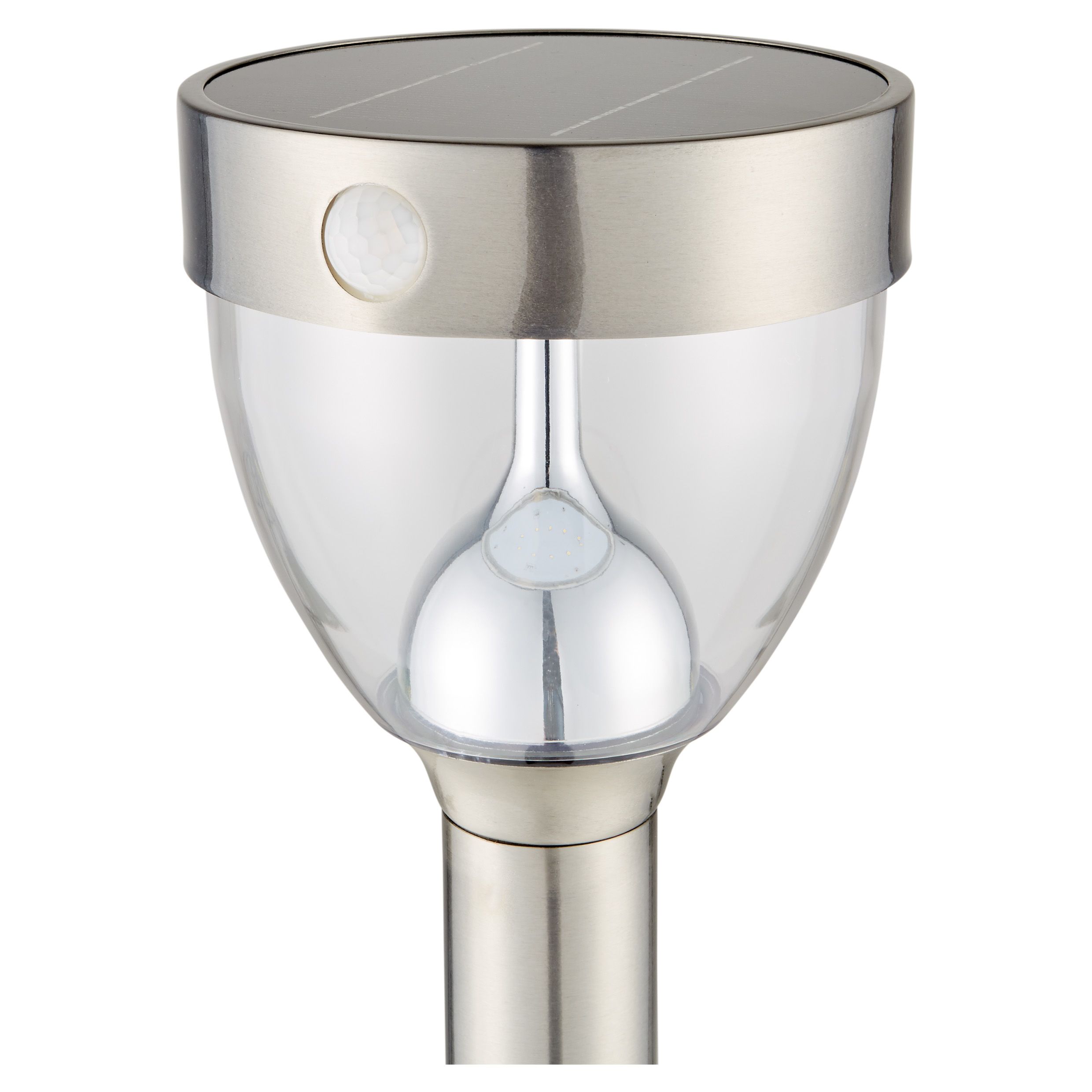 Blooma Penticton Silver effect Solar-powered Integrated LED Outdoor ...